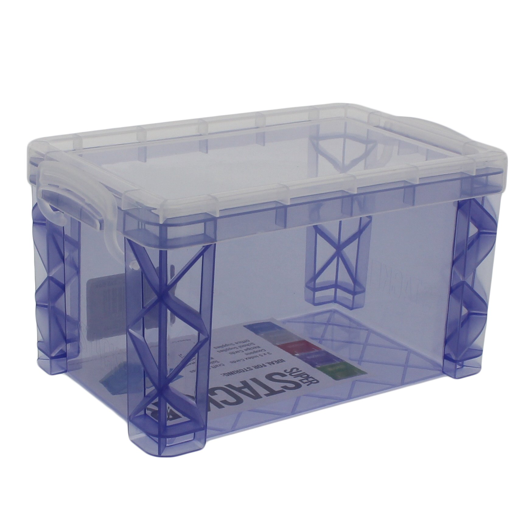 Super Stacker Storage Box 3" x 5", Purple - Shop School & Office ...