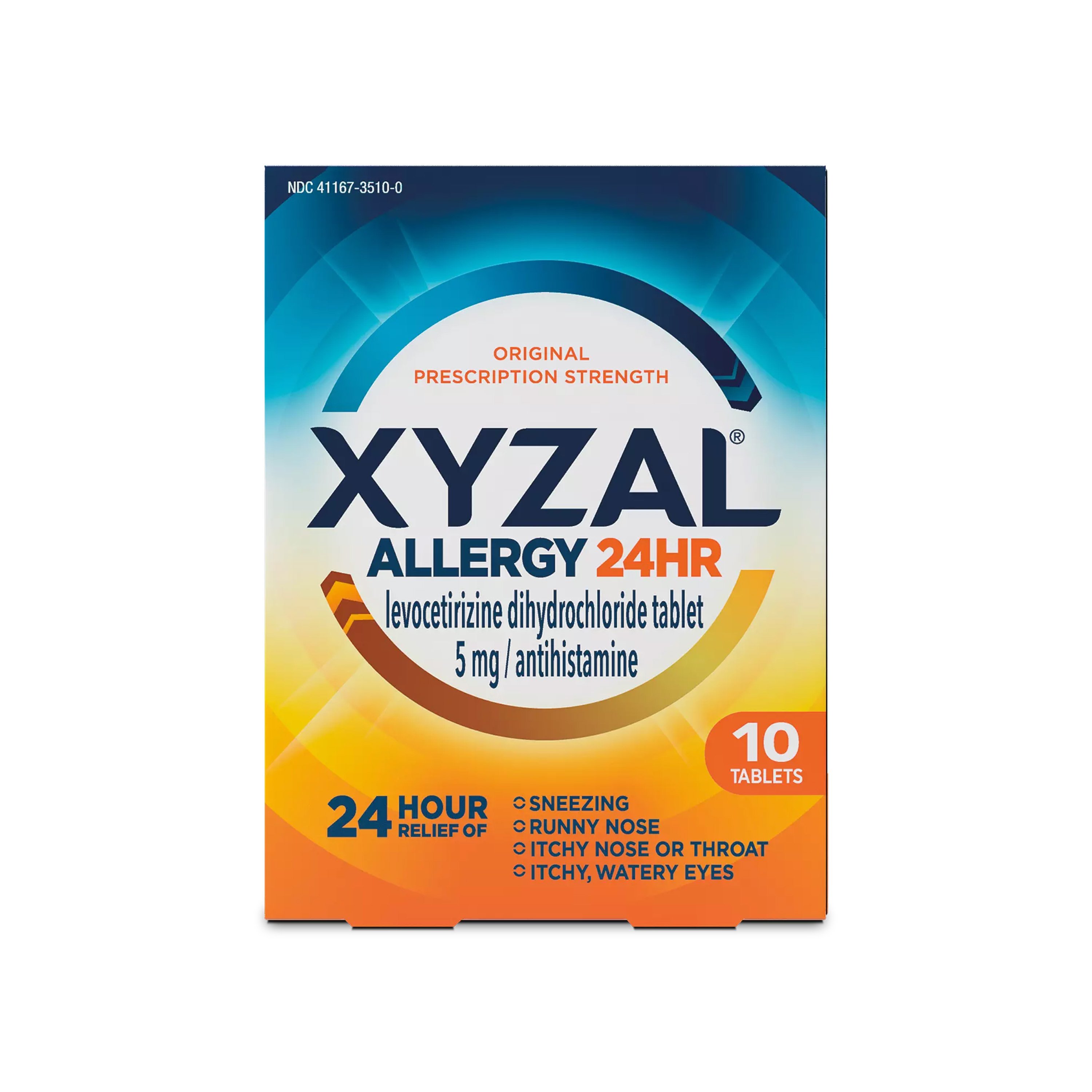 Xyzal 24 Hour Allergy Relief Prescription Strength Antihistamine ...