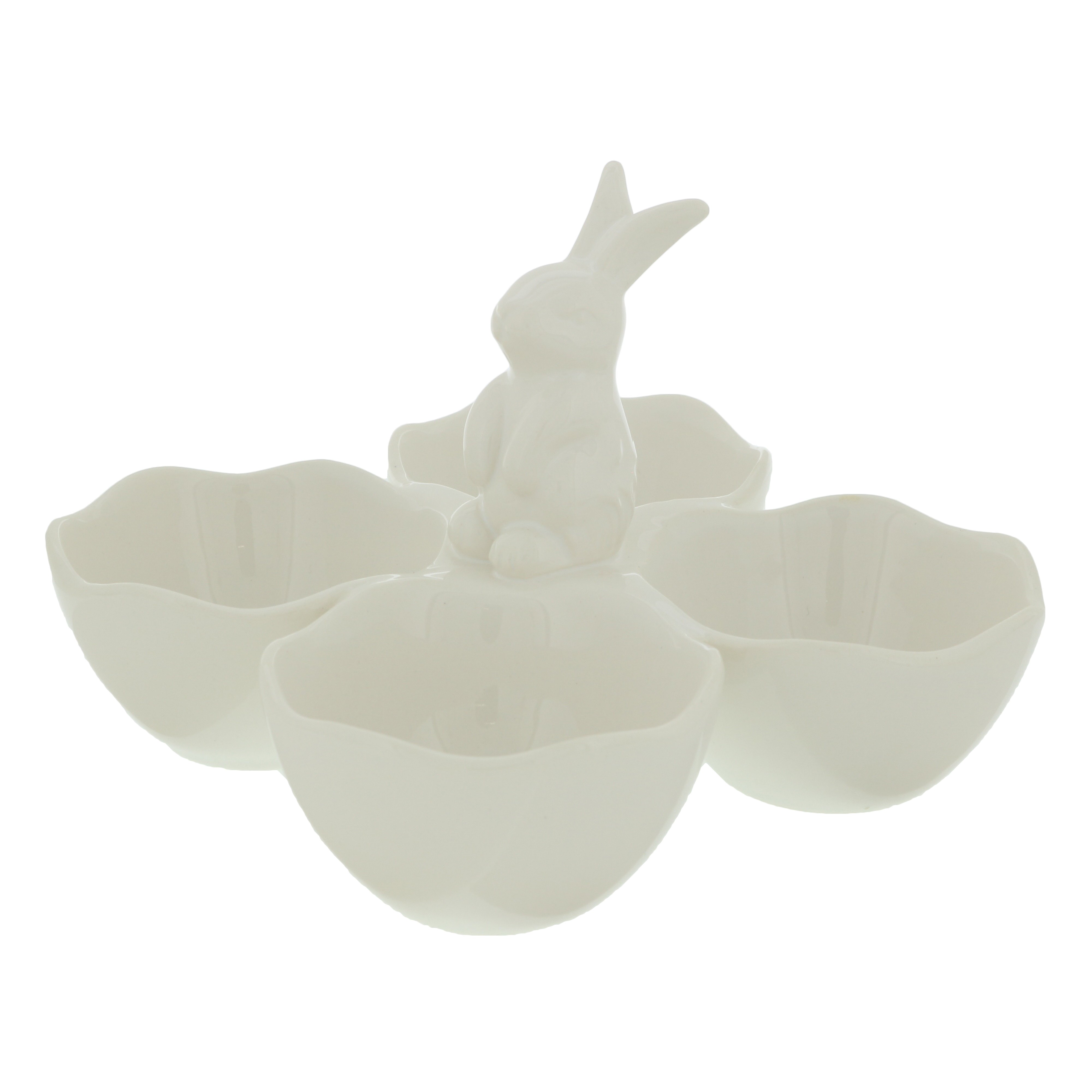 Dining Style Ceramic Bunny Server White - Shop Serving dishes at H-E-B