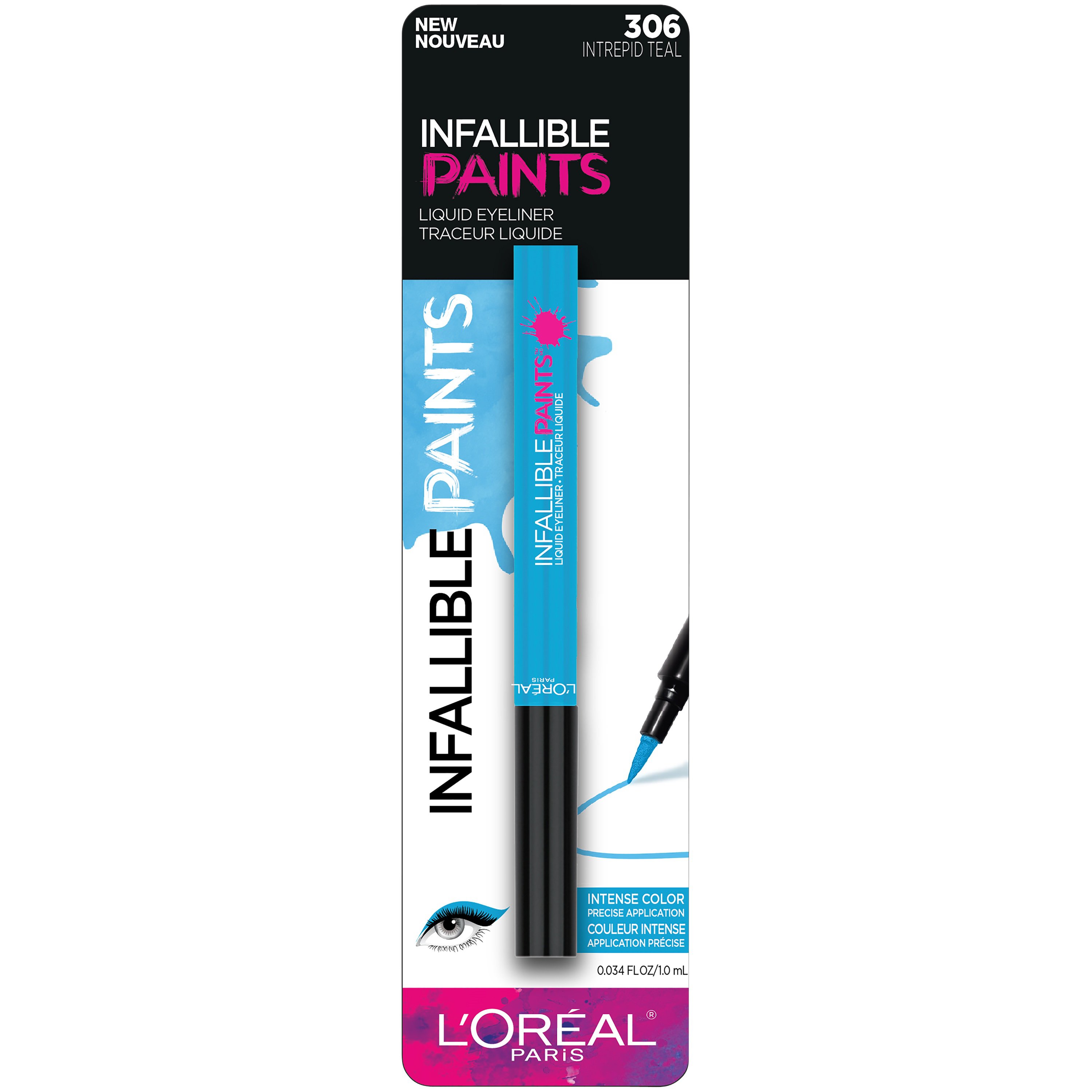 L'Oreal Paris Infallible Paints Eyeliner, Intrepid Teal - Shop Eyeliner ...