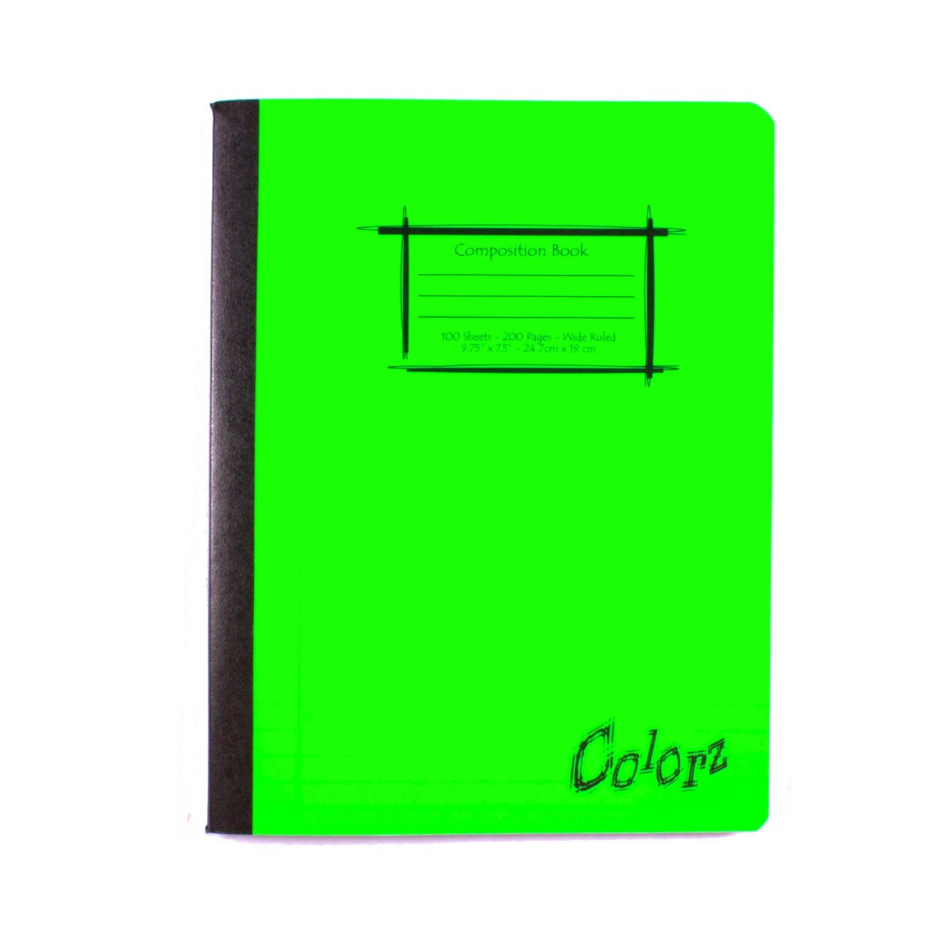 Colorz Wide Rule Poly Composition Book, Green - Shop Notebooks at H-E-B