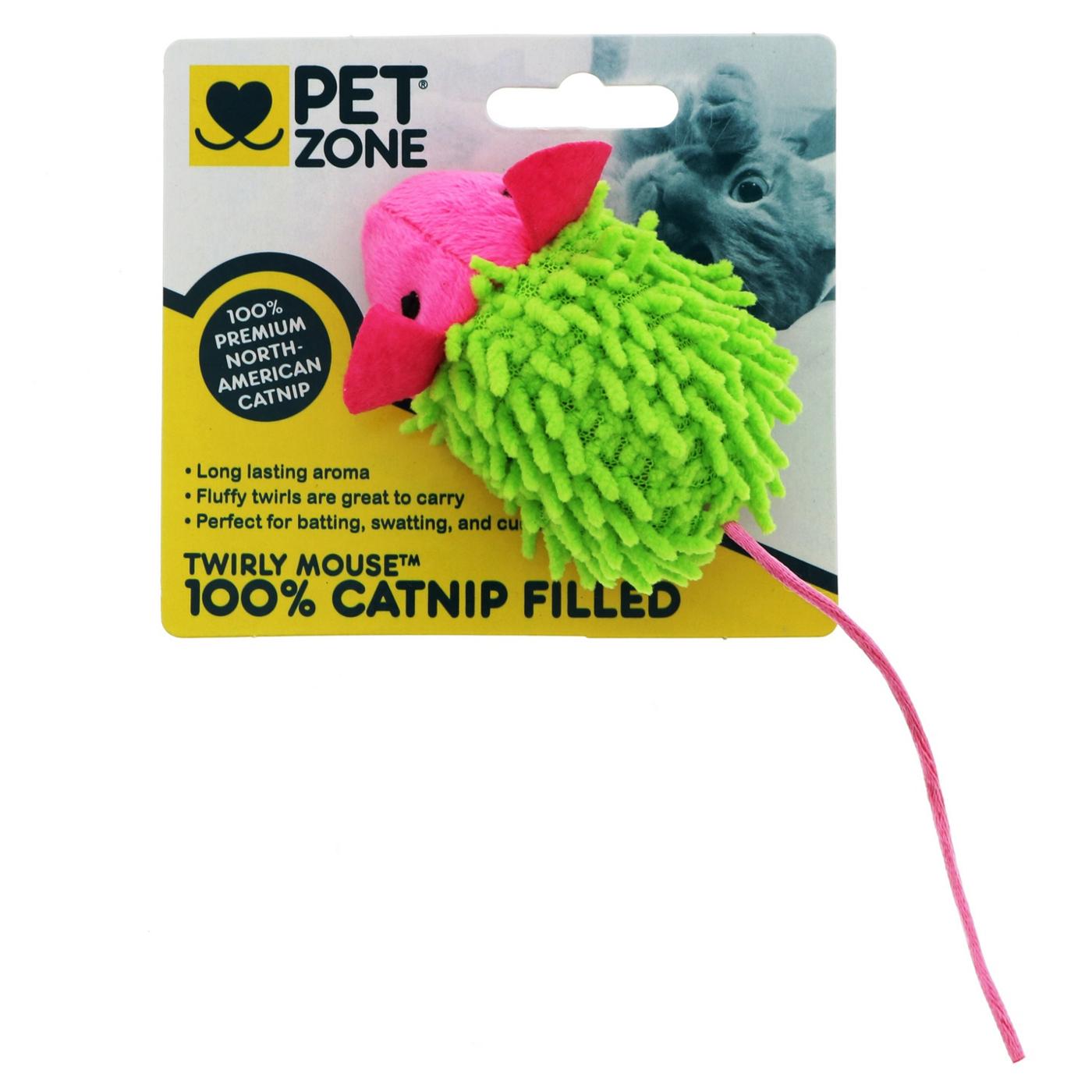 Pet Zone Catnip Filled Twirly Mouse, Assorted Colors - Shop Toys at H-E-B