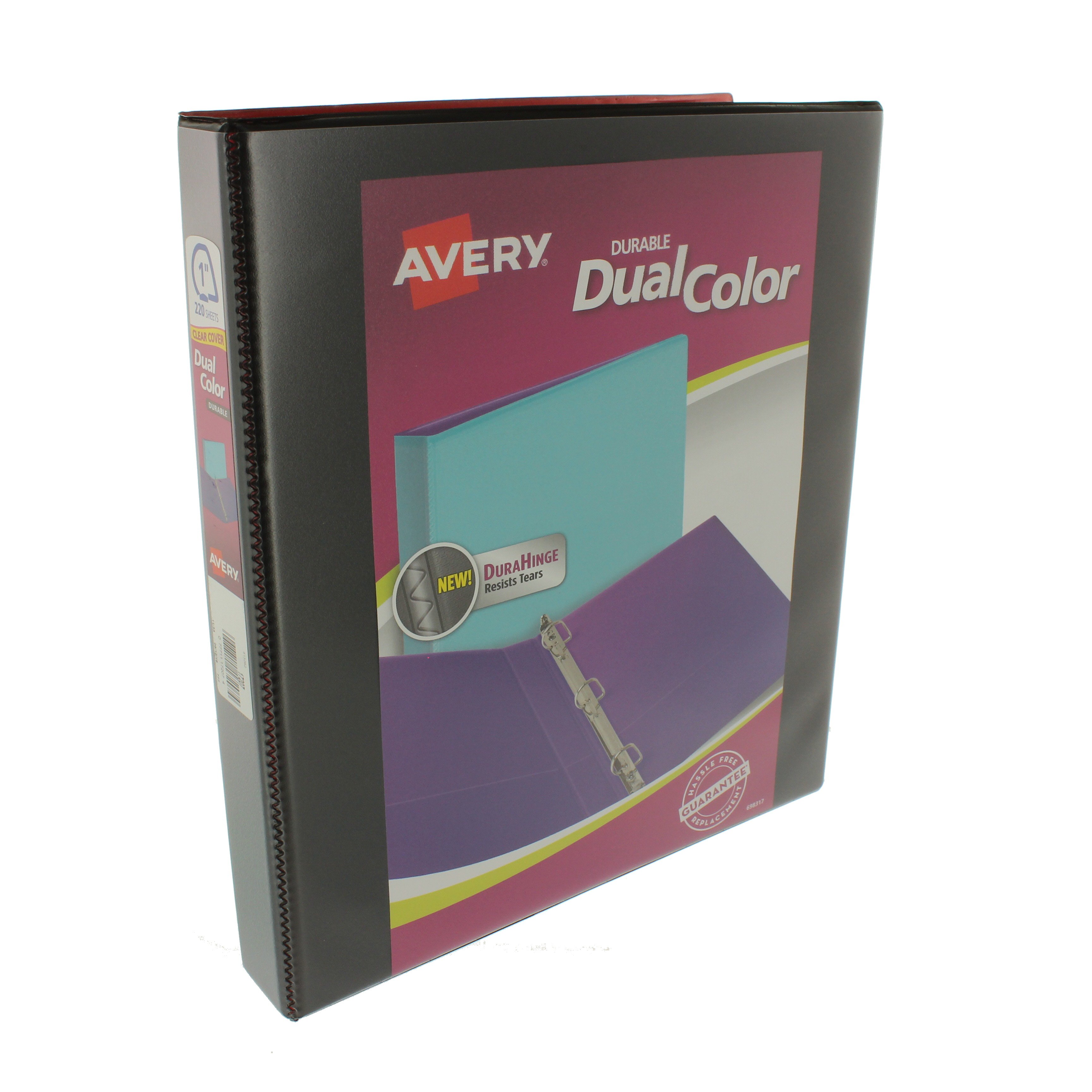 Avery Durable Dual Color 1 Inch Binder, Black/ Red - Shop Binders at H-E-B