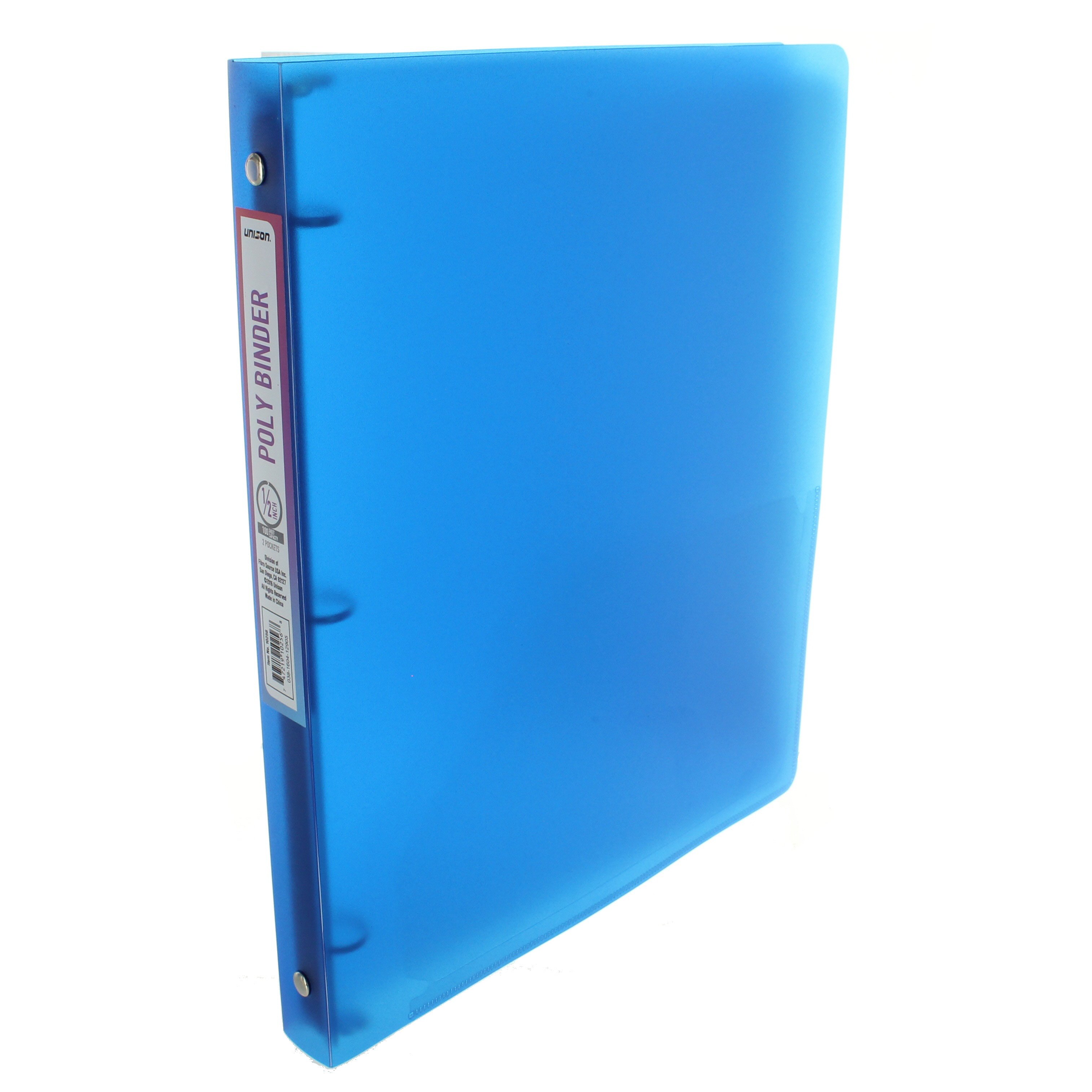 Unison 1/2 Inch 3 Ring Binder with Pockets, Blue - Shop Binders at H-E-B