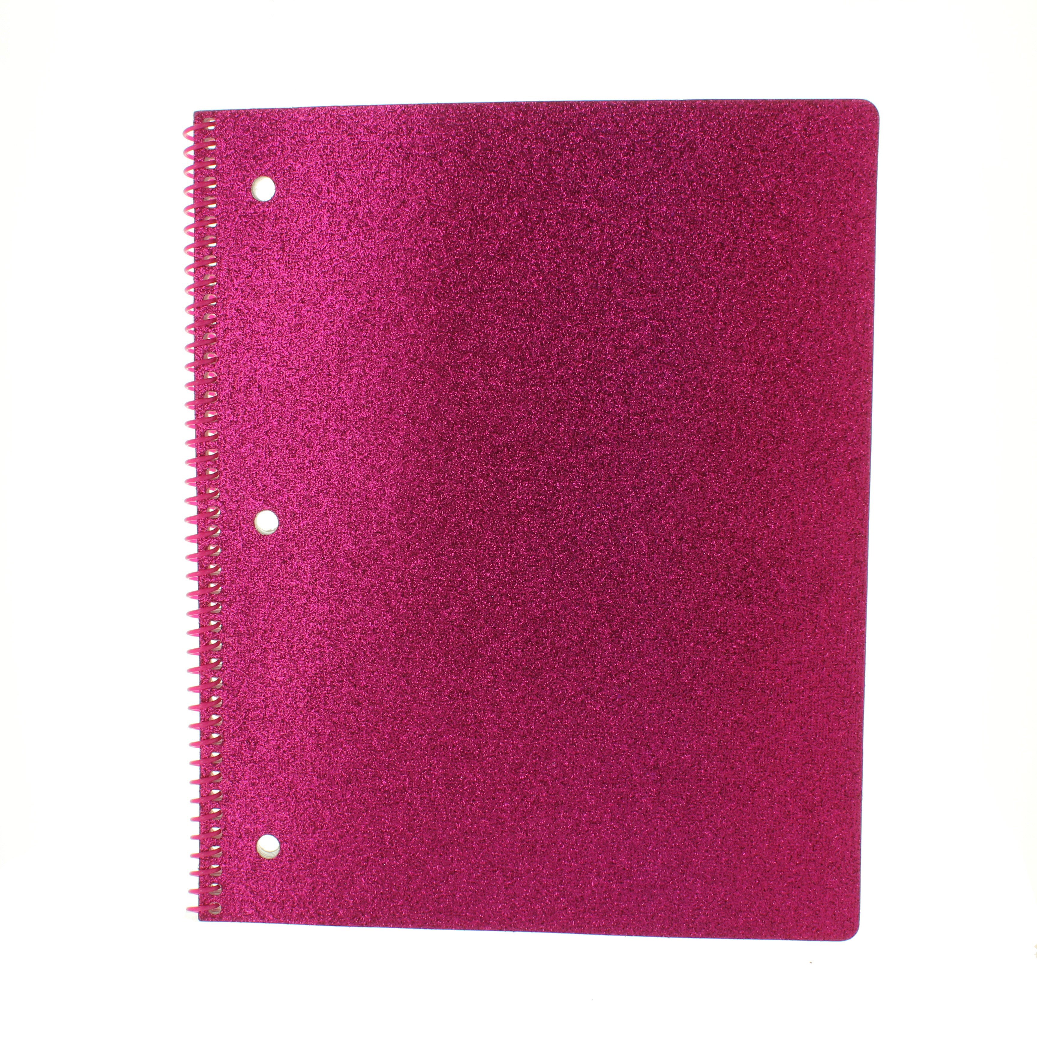 Continental Accessory Glitter 1 Subject Notebook, Pink - Shop Notebooks ...
