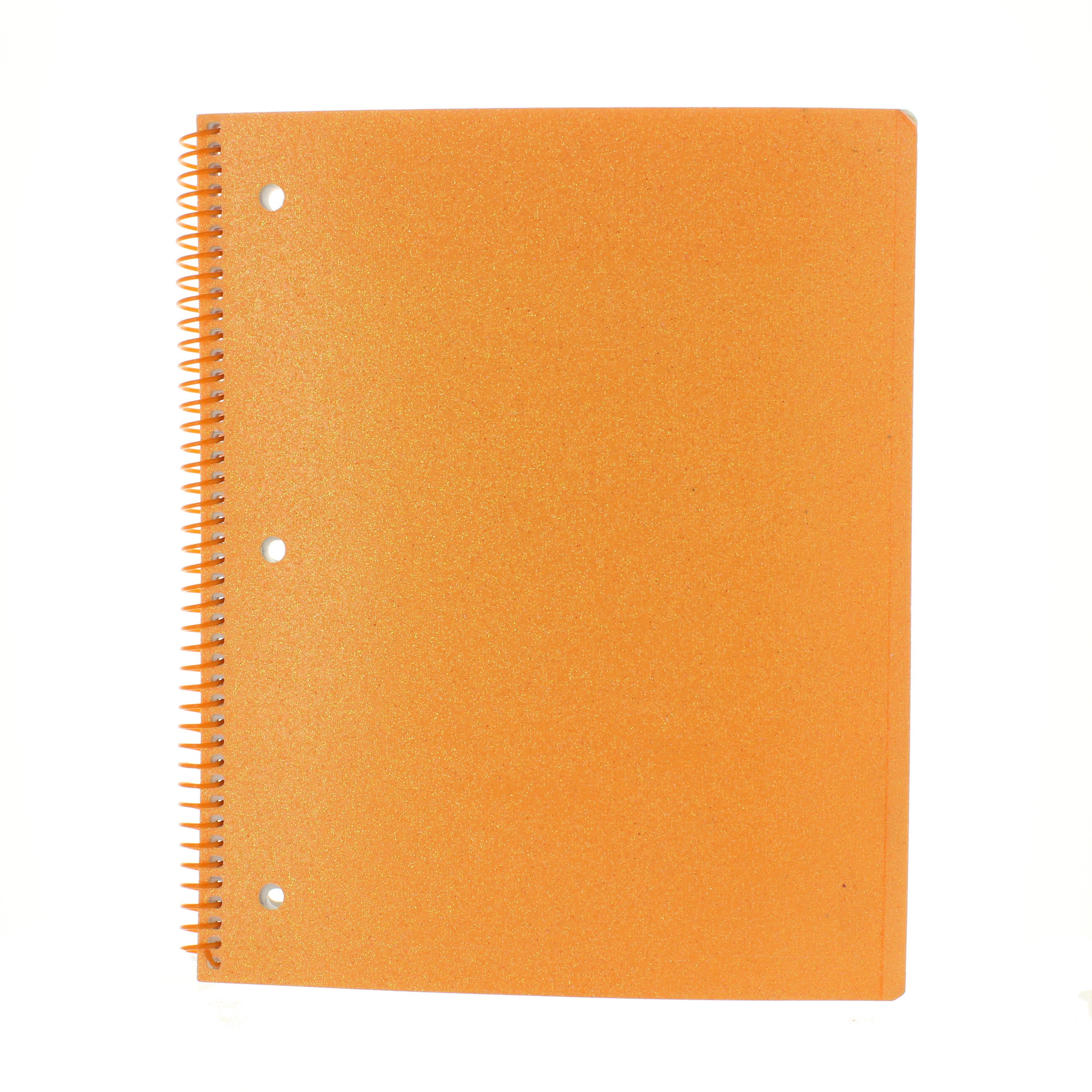 Continental Accessory Glitter 1 Subject Notebook, Orange - Shop ...