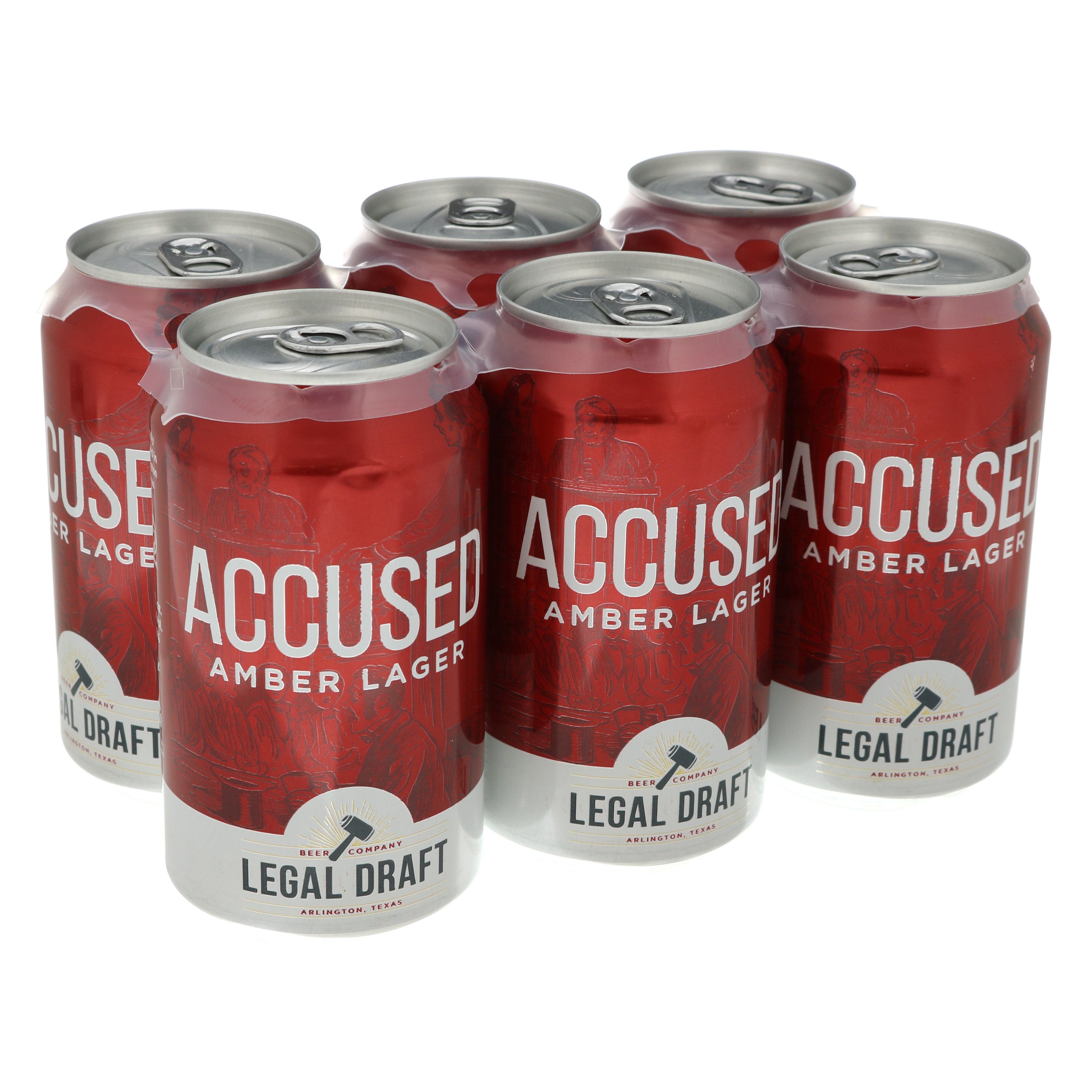 Legal Draft Accused Amber Beer 12 oz Cans - Shop Beer & Wine at H-E-B
