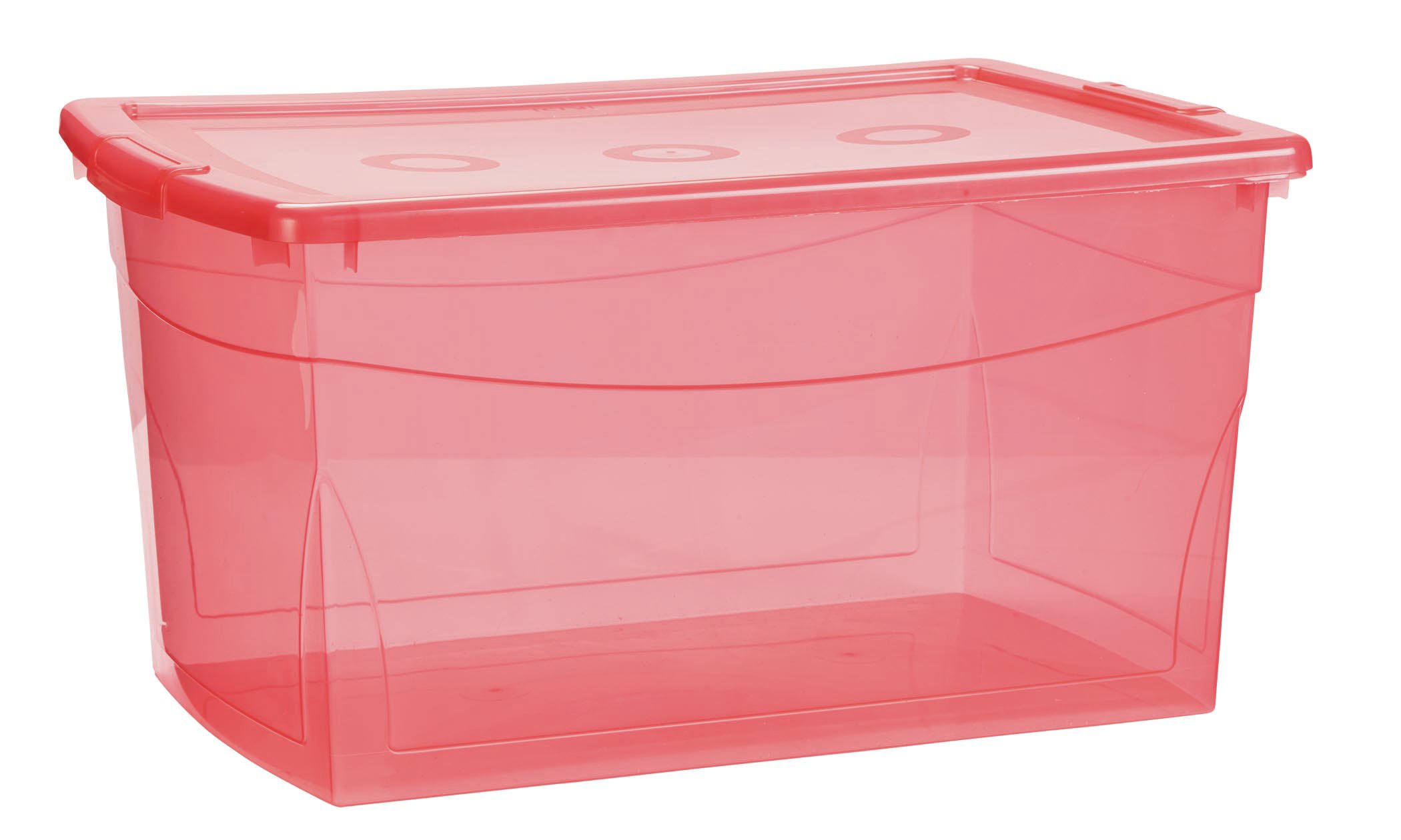 Kis Omni Box 52 Quart Storage Box with Lid, Coral - Shop Storage ...