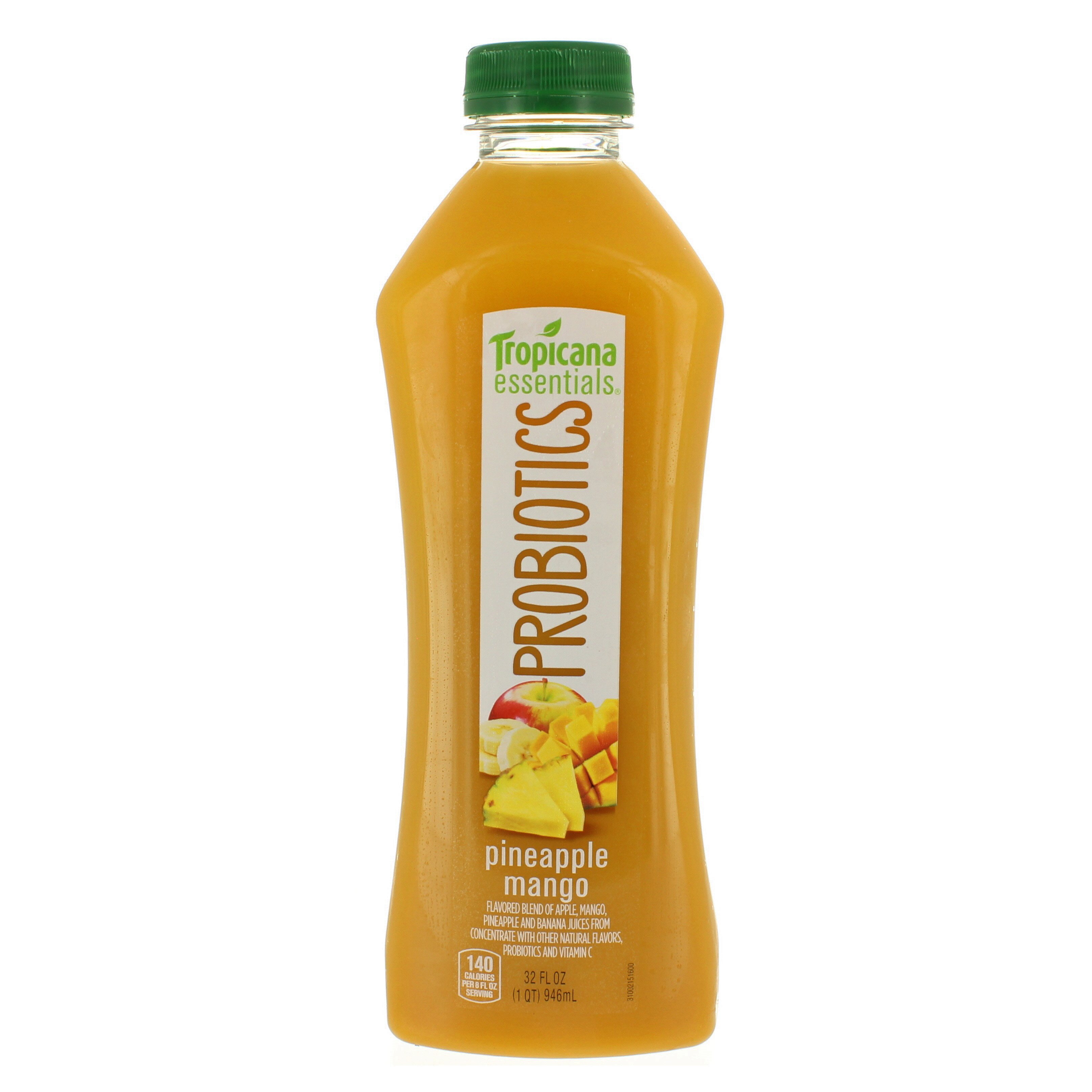 Tropicana Essentials Probiotic Pineapple Mango - Shop Juice at H-E-B