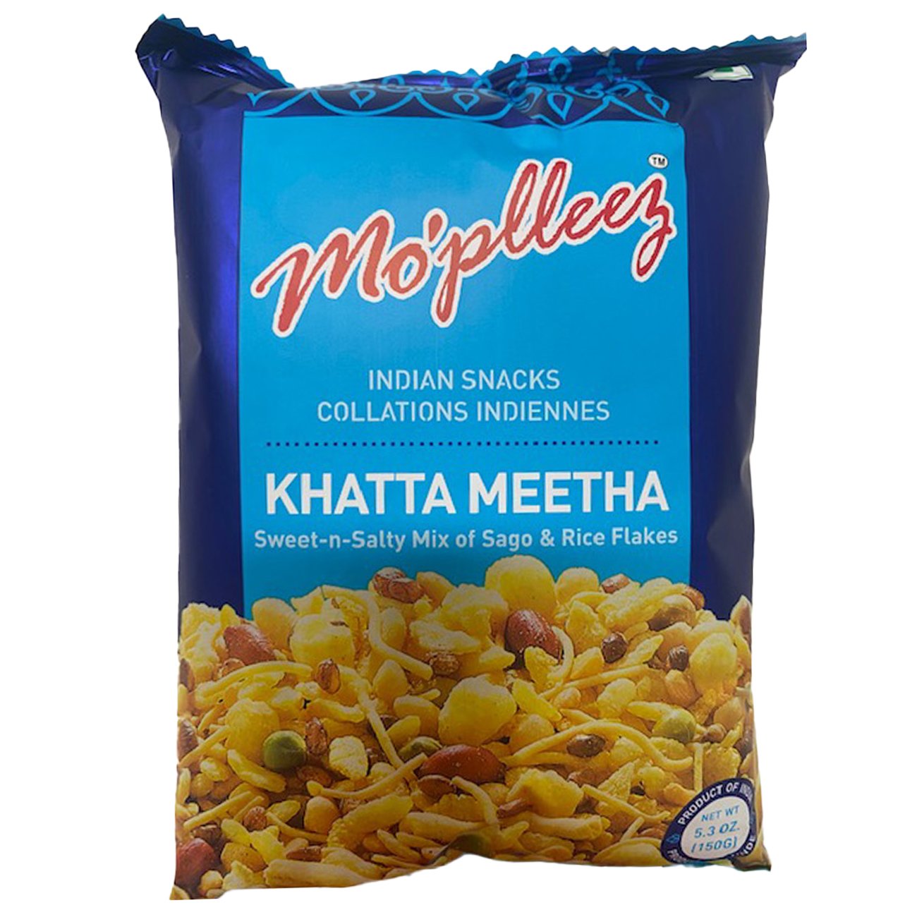 Mo'pleez Khatta Meetha Sweet-n-Salty Indian Snack Mix - Shop Chips at H-E-B