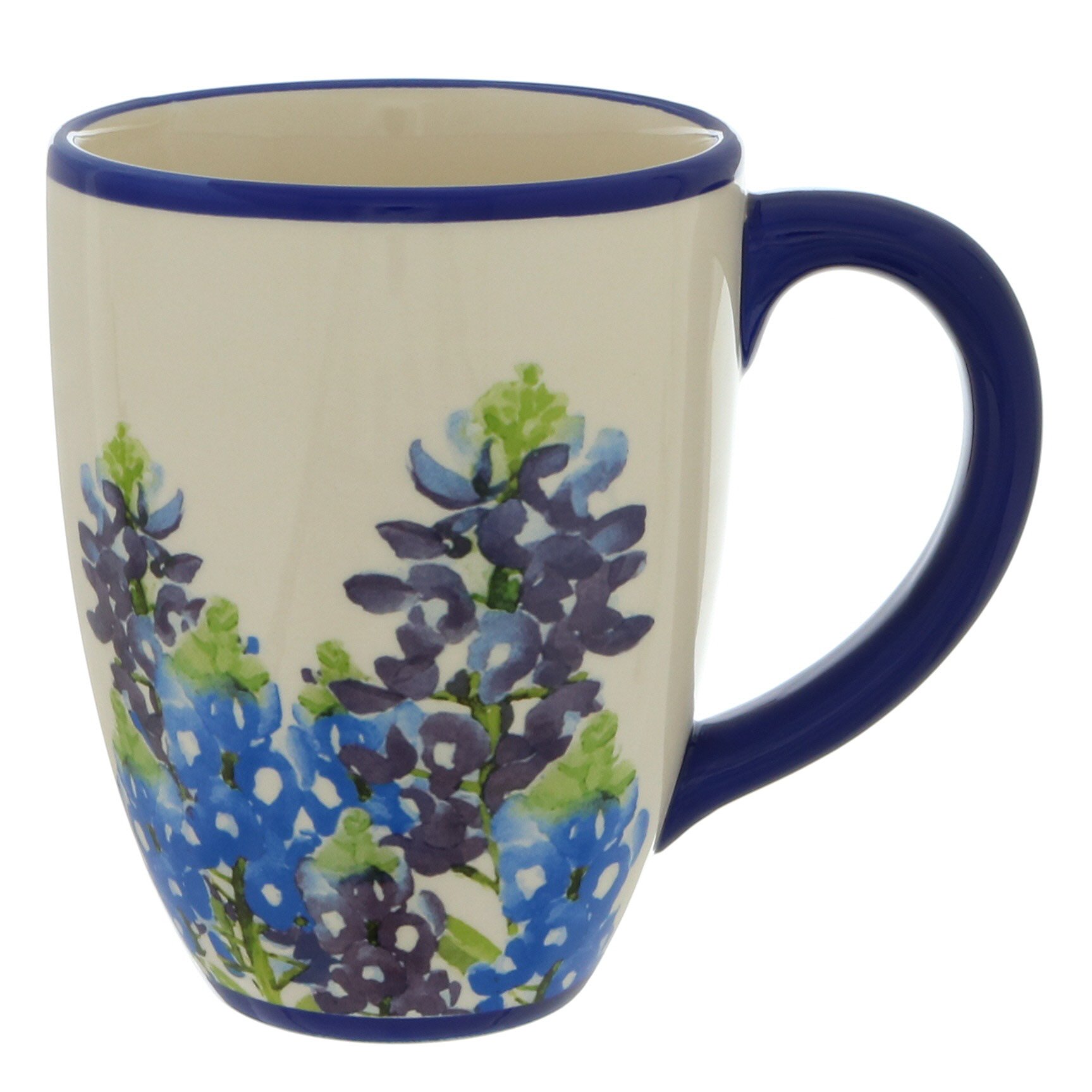 Dining Style Bluebonnet Ceramic Mug 16 Ounce - Shop Glasses & Mugs at H-E-B