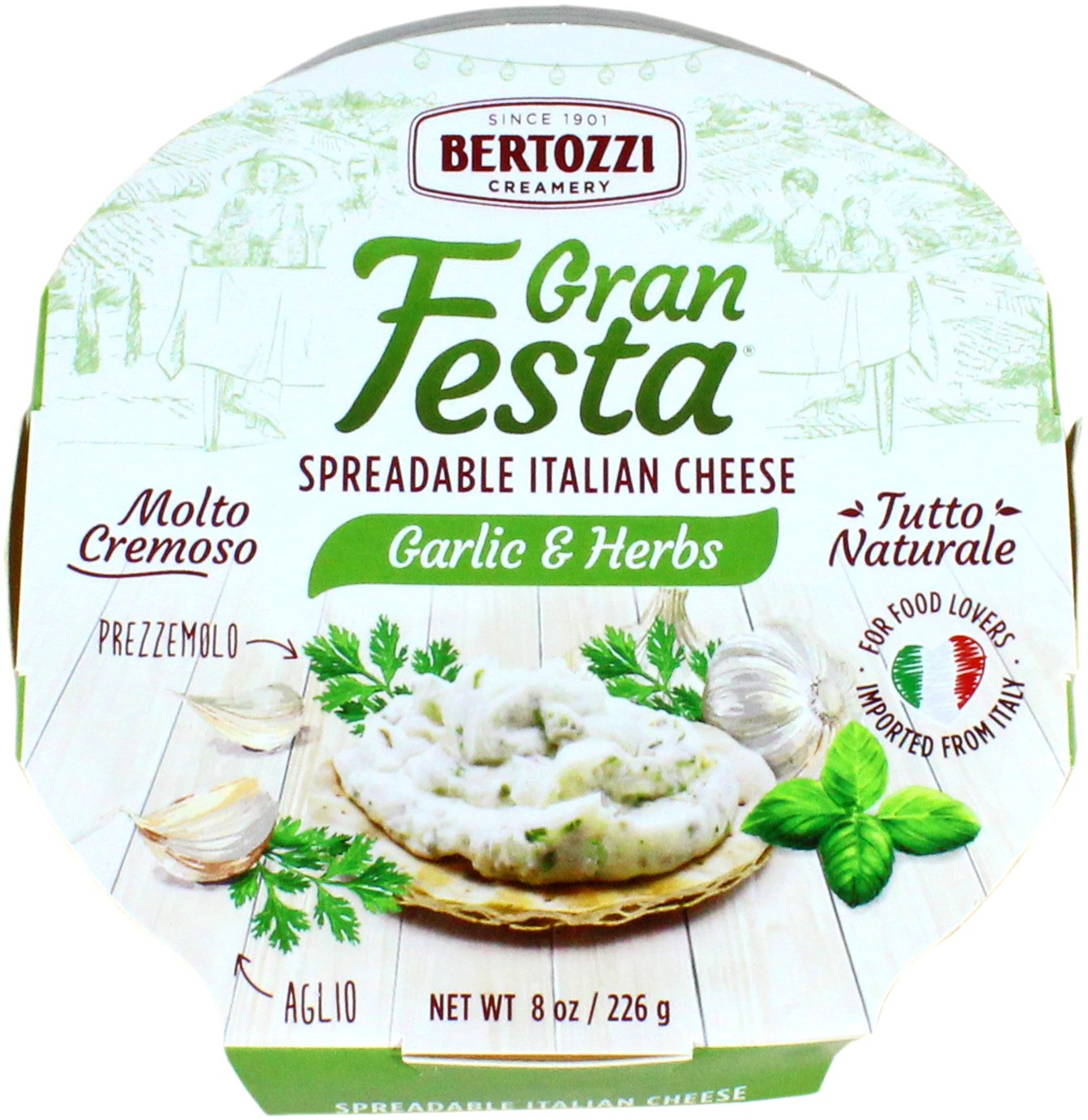 Bertozzi Creamery Garlic & Herb Gran Festa - Shop Cheese at H-E-B