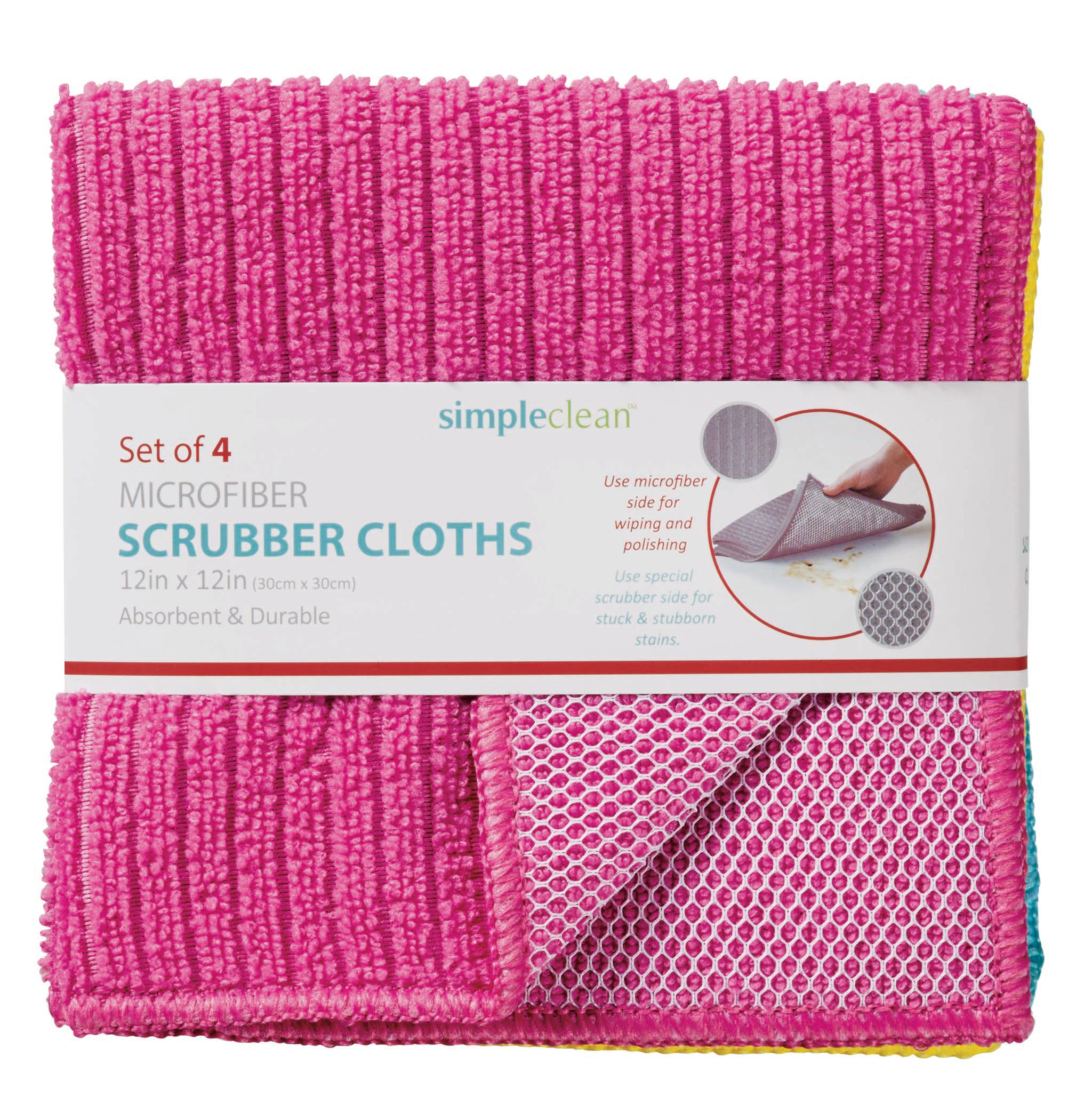 Kitchen Trends Simple Clean Microfiber Scrubber Cloths - Shop Cleaning ...