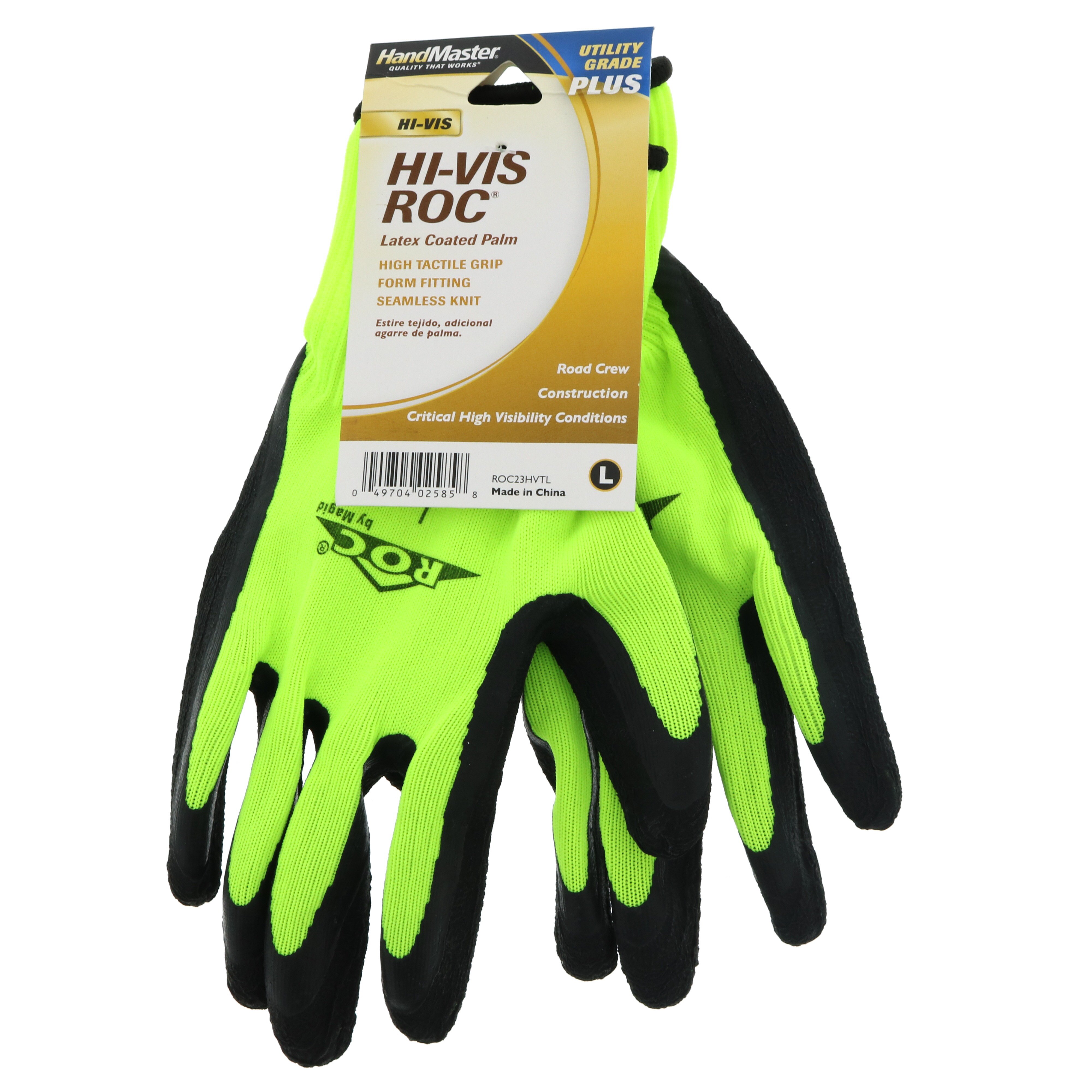 Magid HandMaster Hi-Vis ROC Latex Coated Gloves - Shop Safety goggles ...