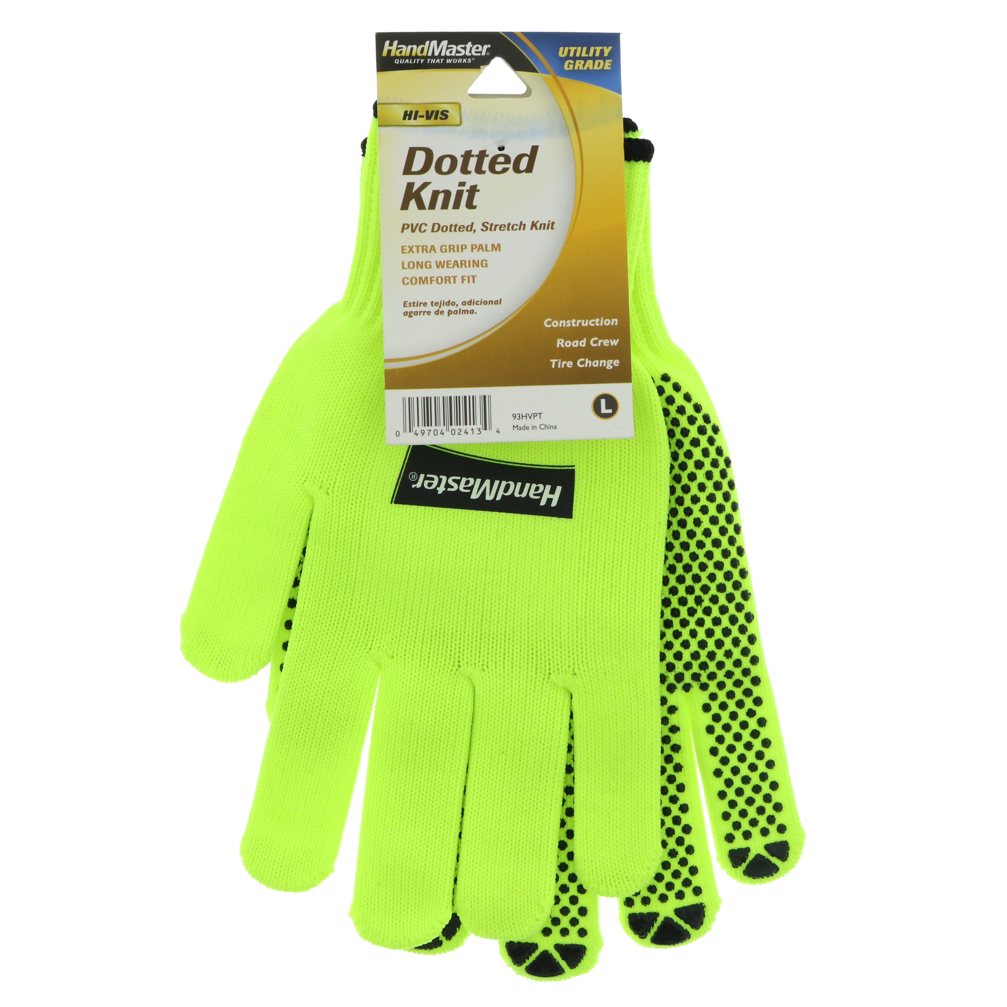 Magid HandMaster Hi-Vis Dotted Knit Gloves - Shop Safety goggles ...
