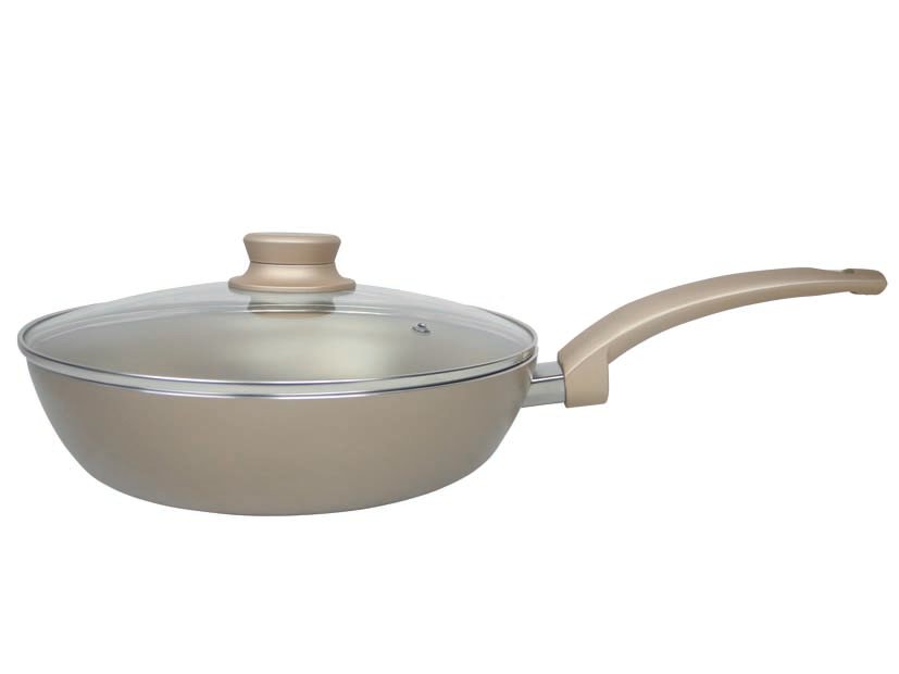 Cook Prep Eat Nonstick 10 Inch Fry Pan With Lid Gold - Shop Frying pans ...