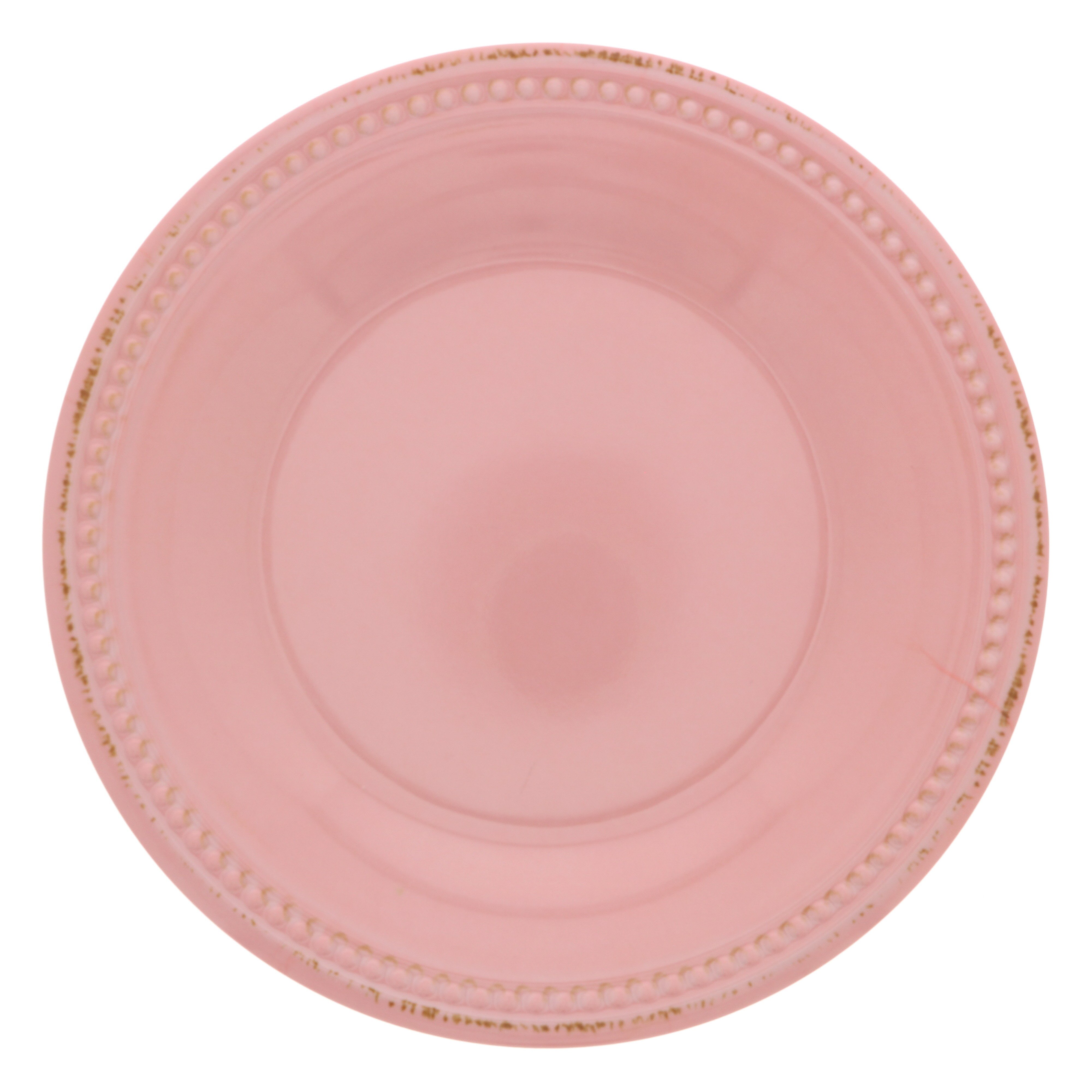Dining Style Beaded 8.5 Inch Antique Pink Plate - Shop Plates at H-E-B