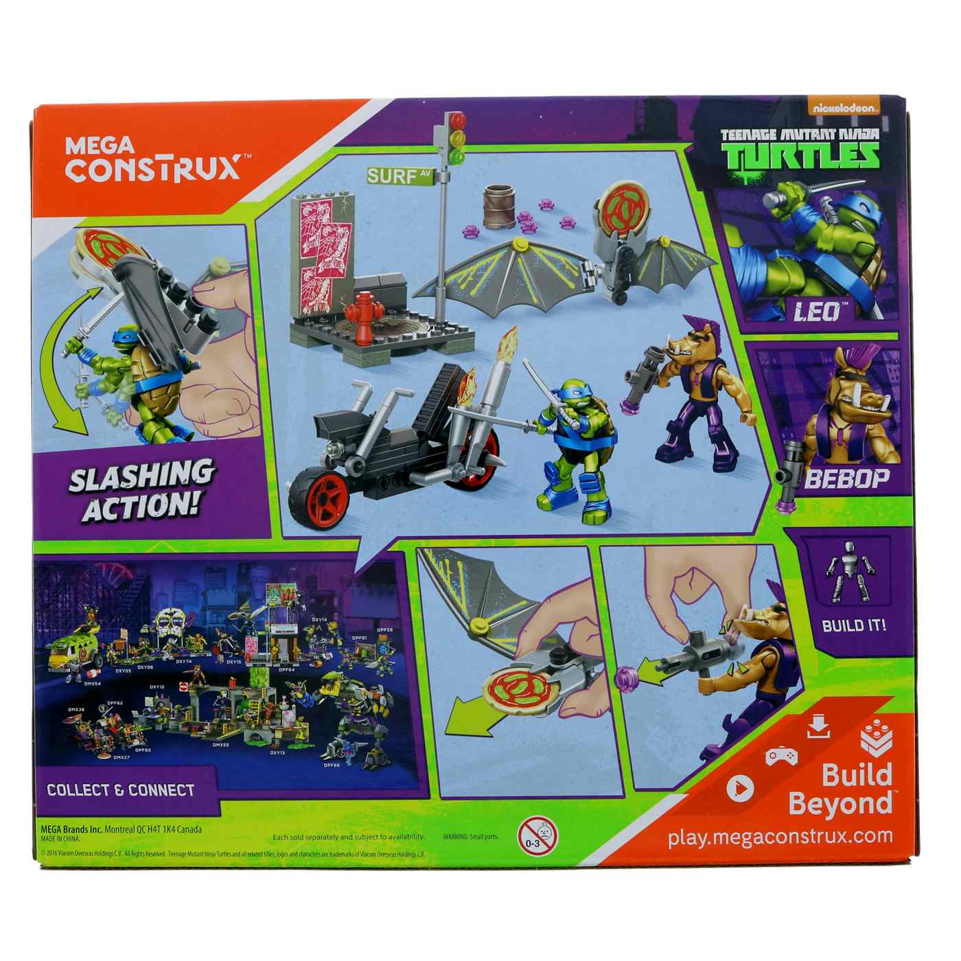 Mega Construx Teenage Mutant Ninja Turtles Leo Turtle Glider Pursuit ...