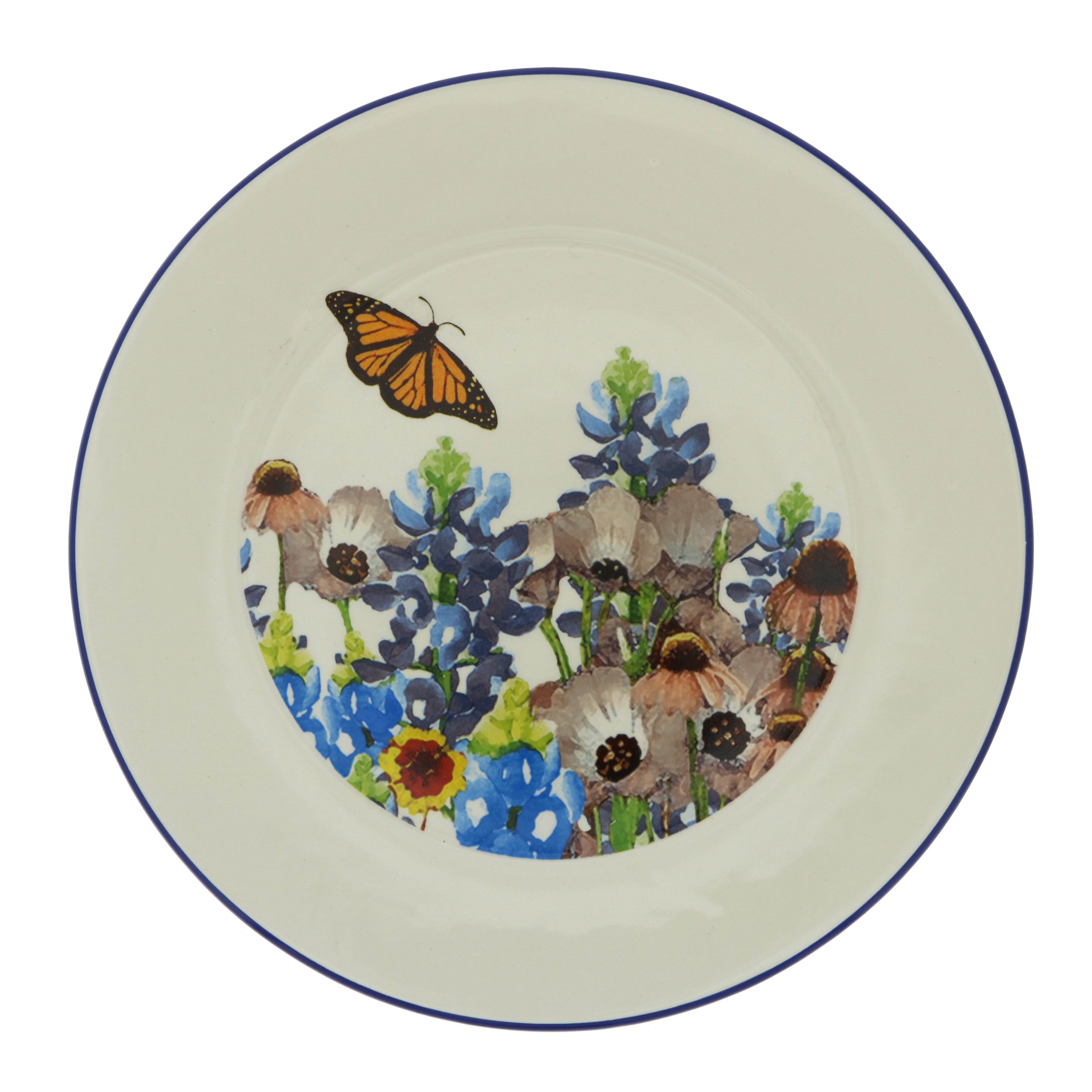 Dining Style Bluebonnet Ceramic Dessert Plate - Shop Plates at H-E-B