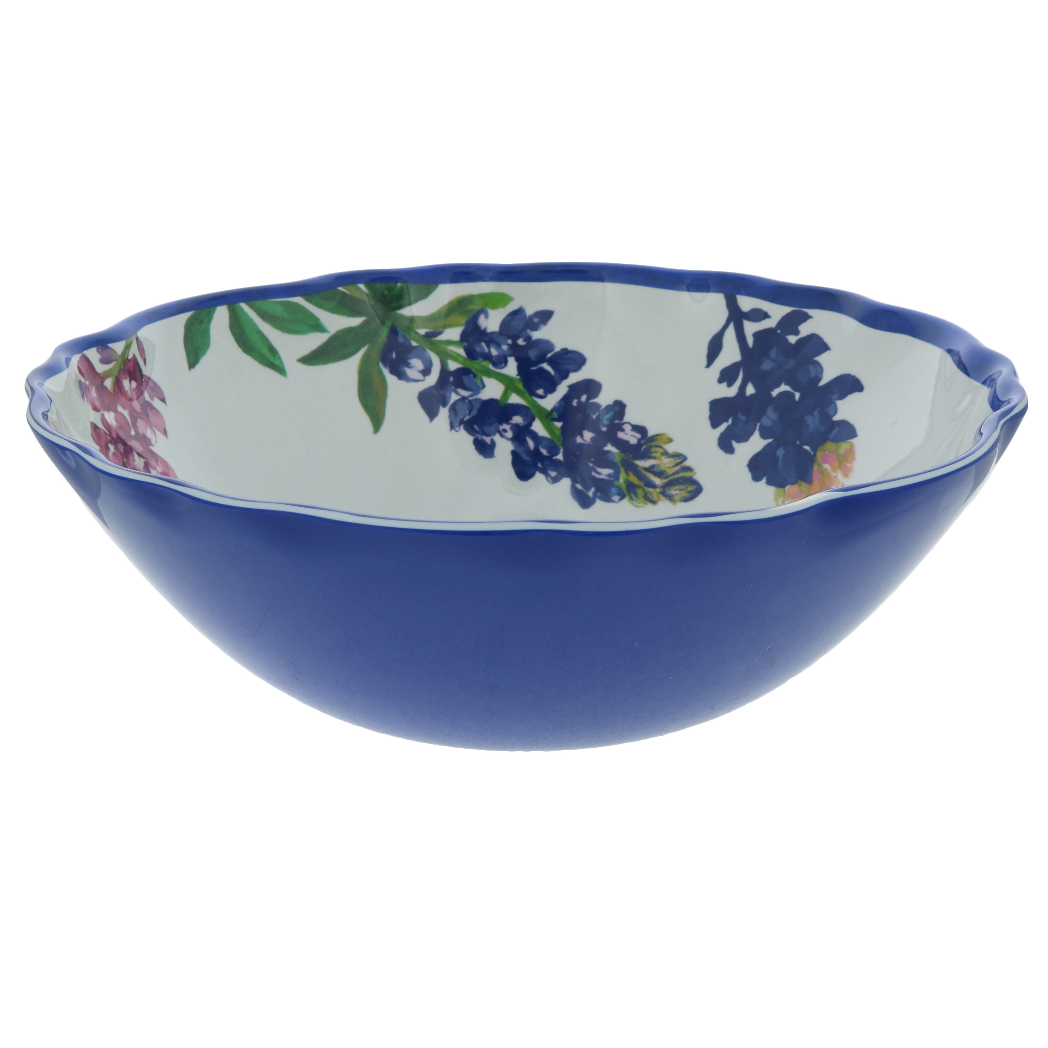 Dining Style Bluebonnet Melamine Large Bowl - Shop Kitchen & Dining at ...