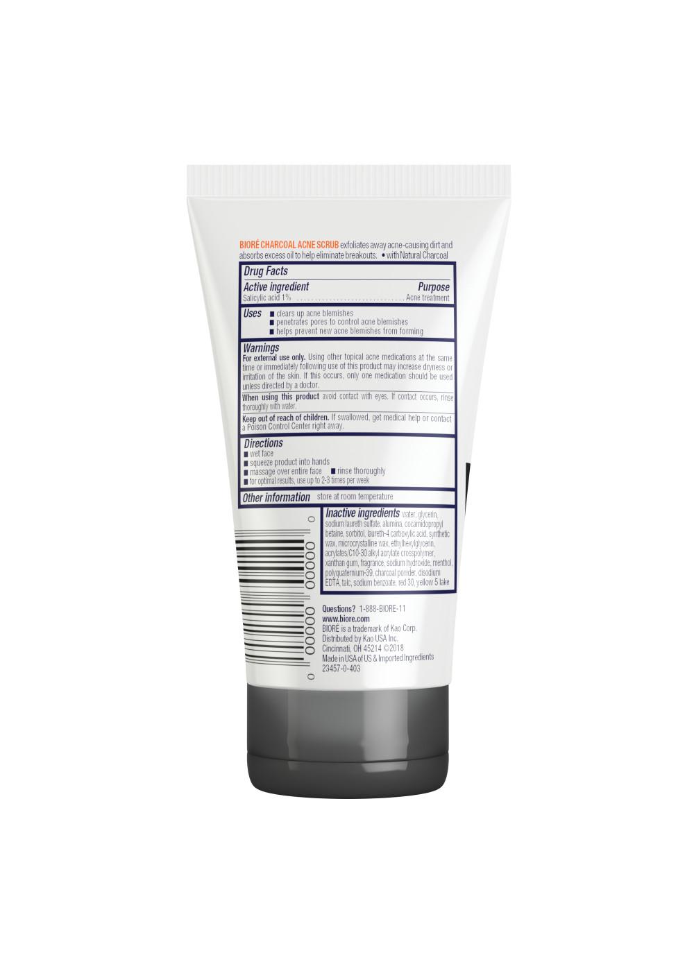 Bioré Charcoal Acne Face Scrub - Shop Facial cleansers & scrubs at H-E-B