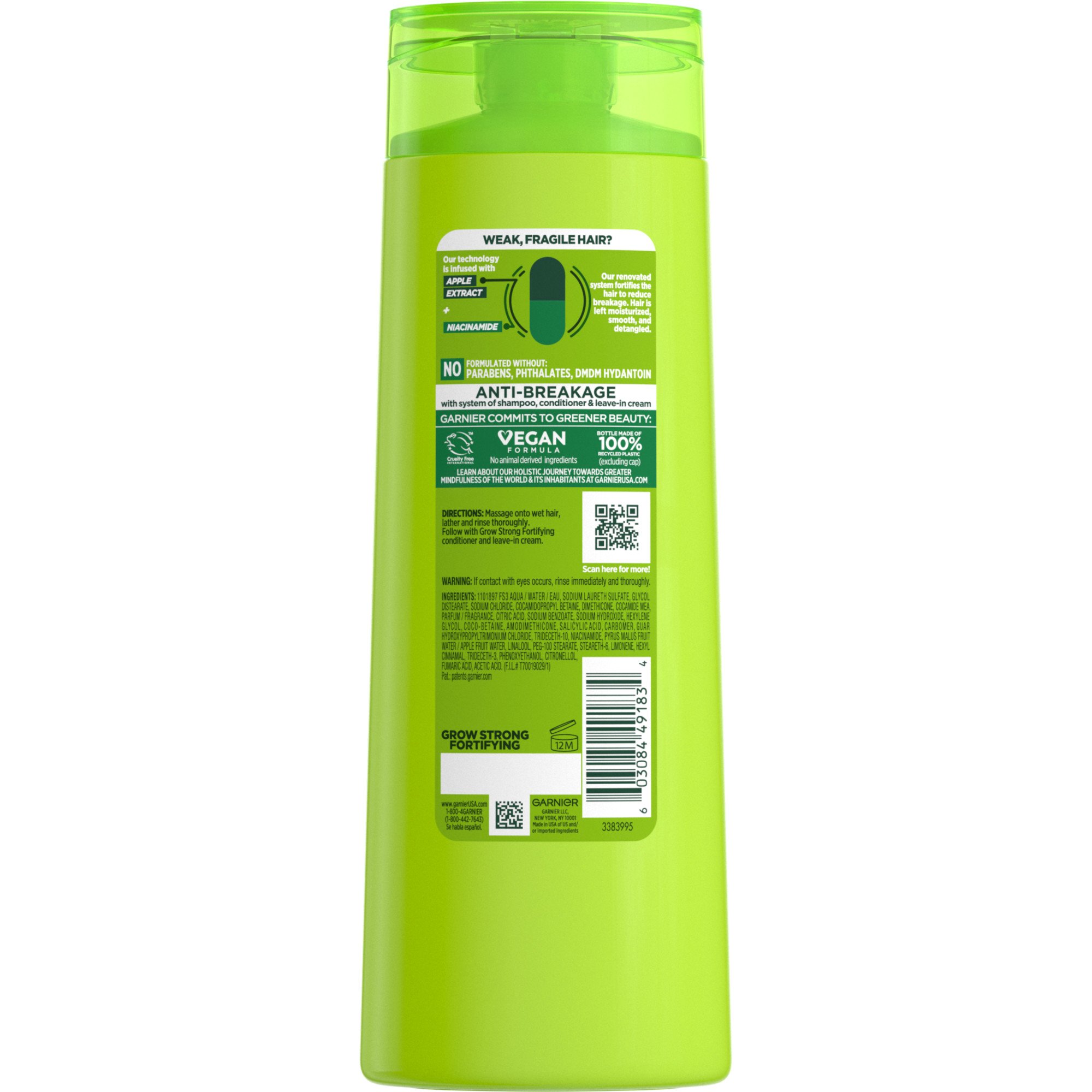 Garnier Fructis Shampoo Ingredients