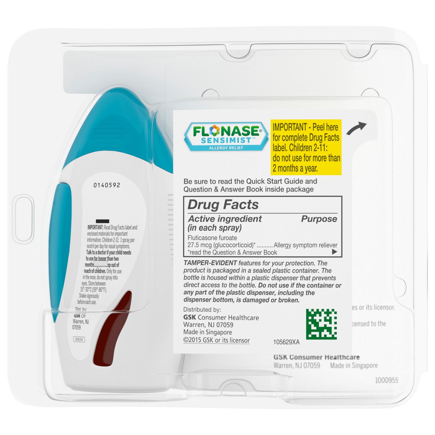 Flonase Sensimist 24 Hour Allergy Relief Nasal Spray - Shop Sinus ...