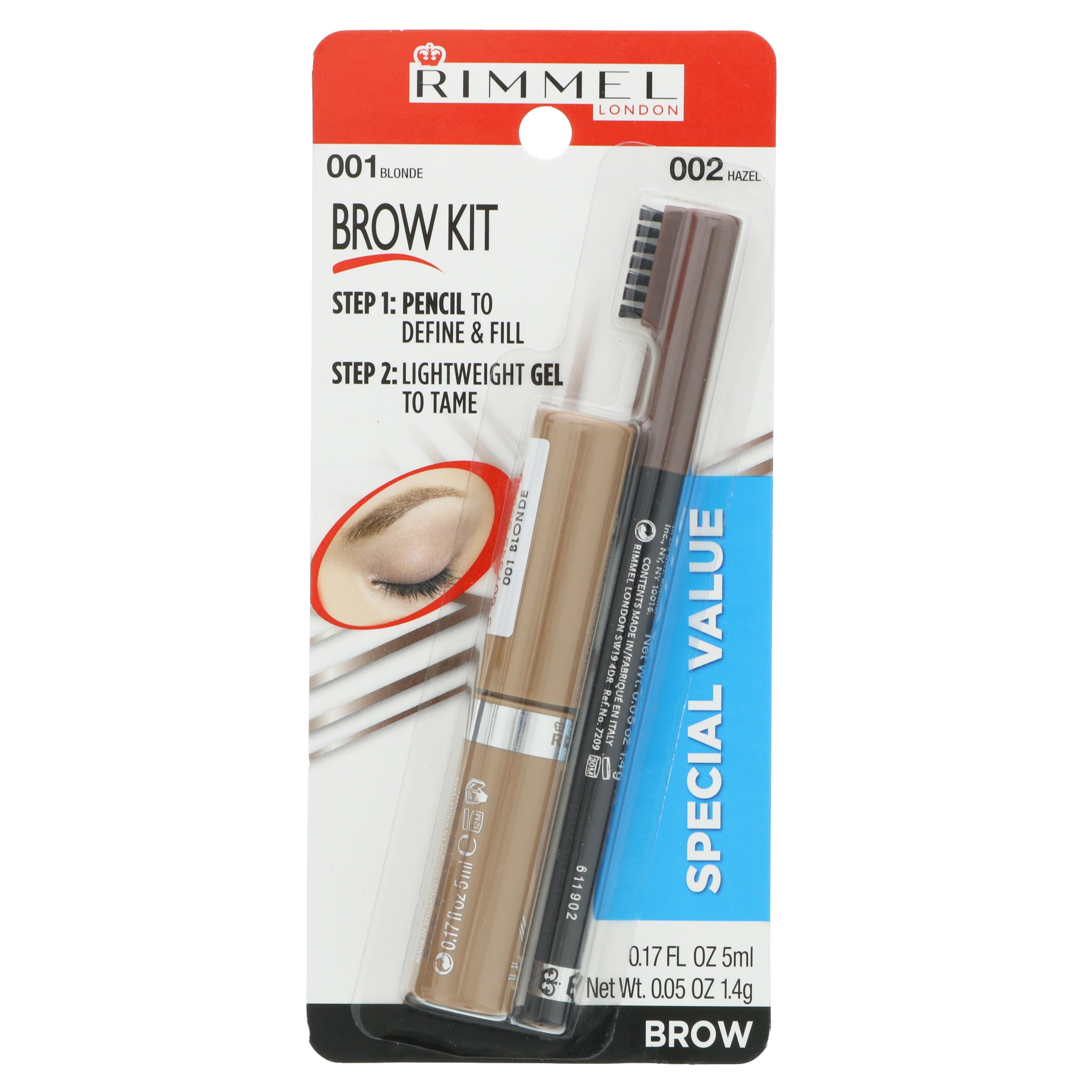 Rimmel London Brow This Way Blonde With Professional Brow Hazel - Shop ...
