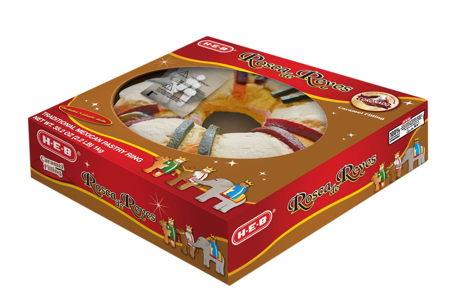 H-E-B Caramel Rosca de Reyes King's Cake - Shop Standard cakes at H-E-B