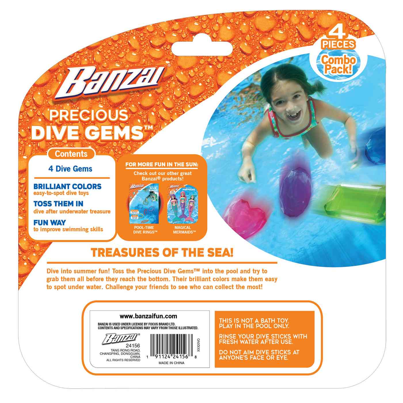 Banzai Precious Dive Gems - Shop Toys at H-E-B