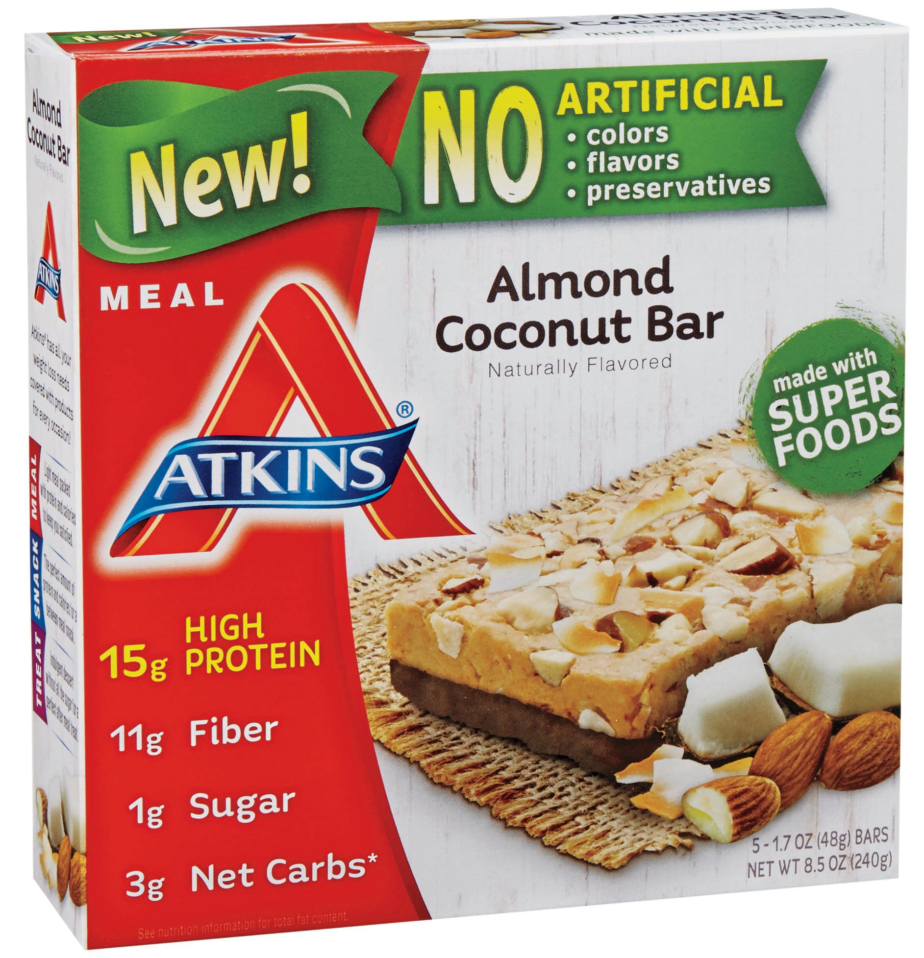 Atkins Meal Bar Almond Coconut Bar - Shop Diet & fitness at H-E-B