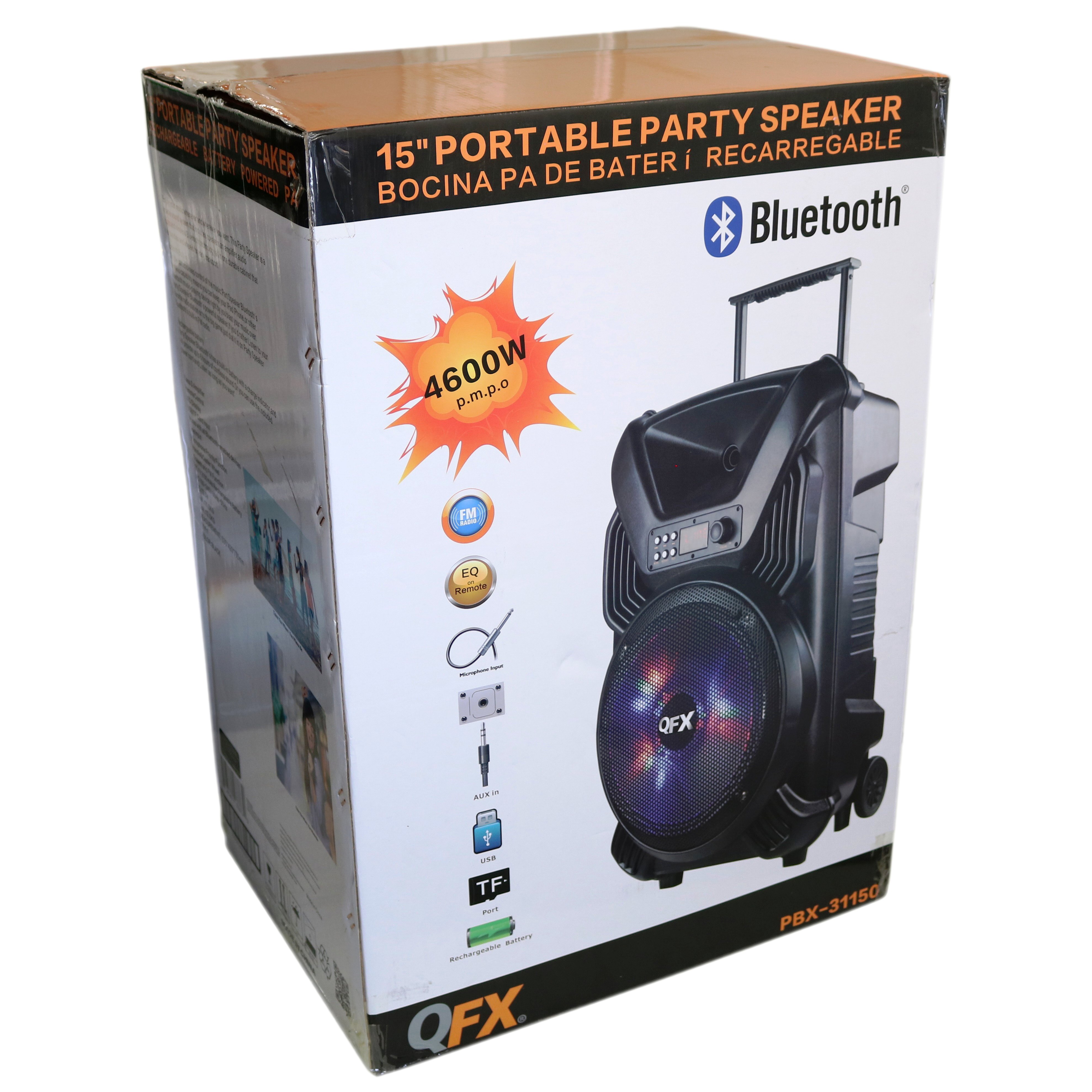 QFX Rechargeable Portable Party Speaker - Shop Speakers at H-E-B