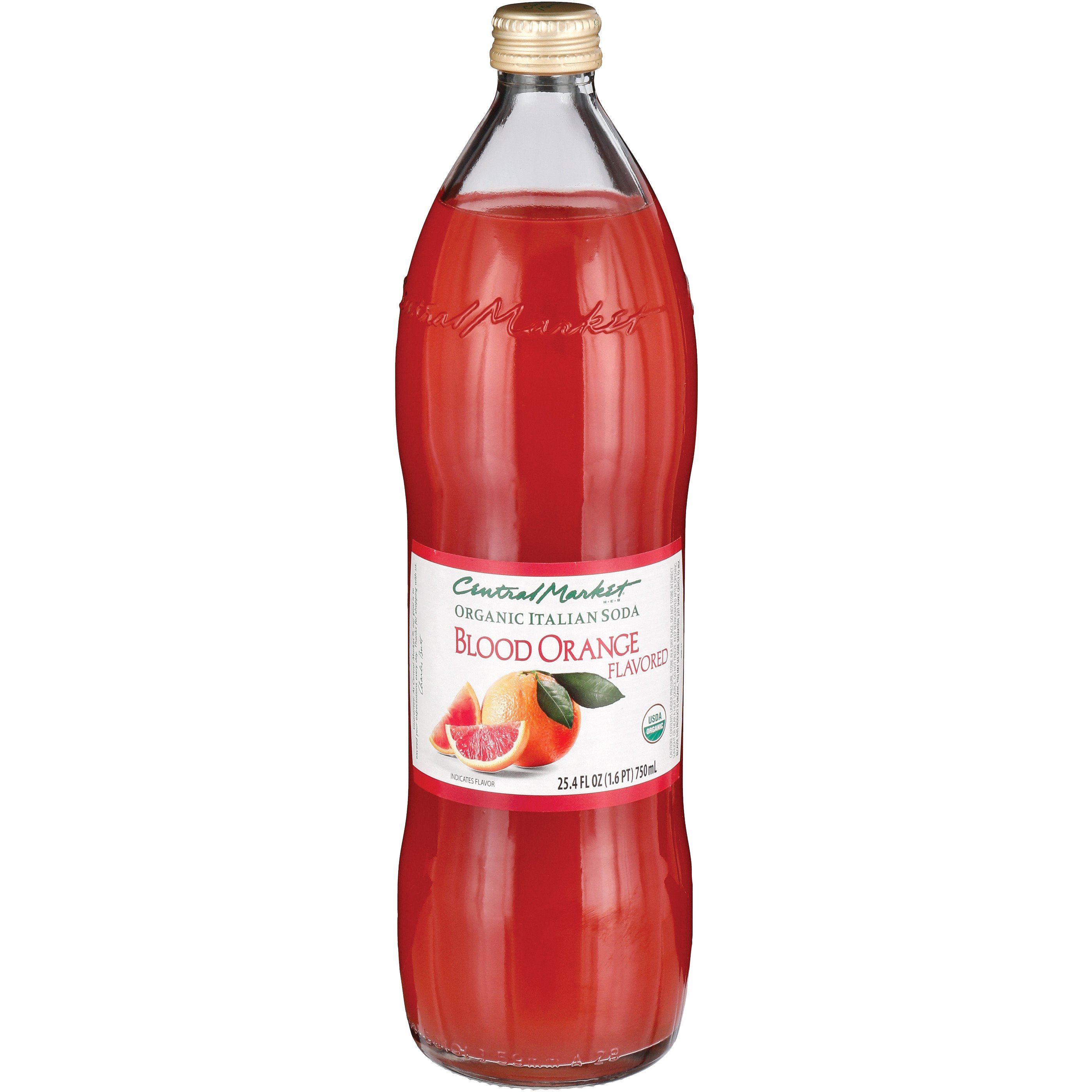 Central Market Blood Orange Organic Italian Soda - Shop Soda at H-E-B