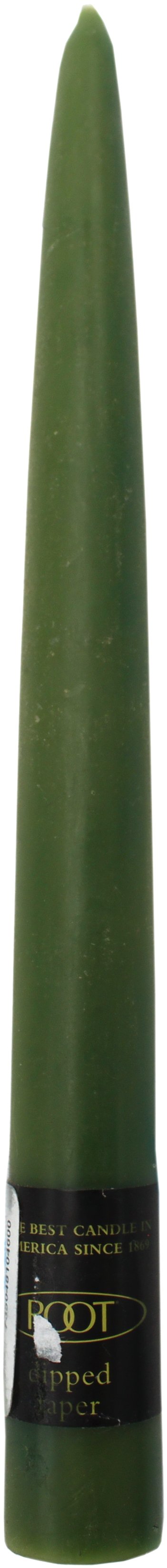 Root Candle Co. Dark Green Dipper Taper, 9 IN | Central Market - Really ...