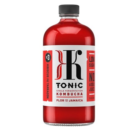 K Tonic Flor de Jamaica Kombucha, 16 oz | Central Market - Really Into Food