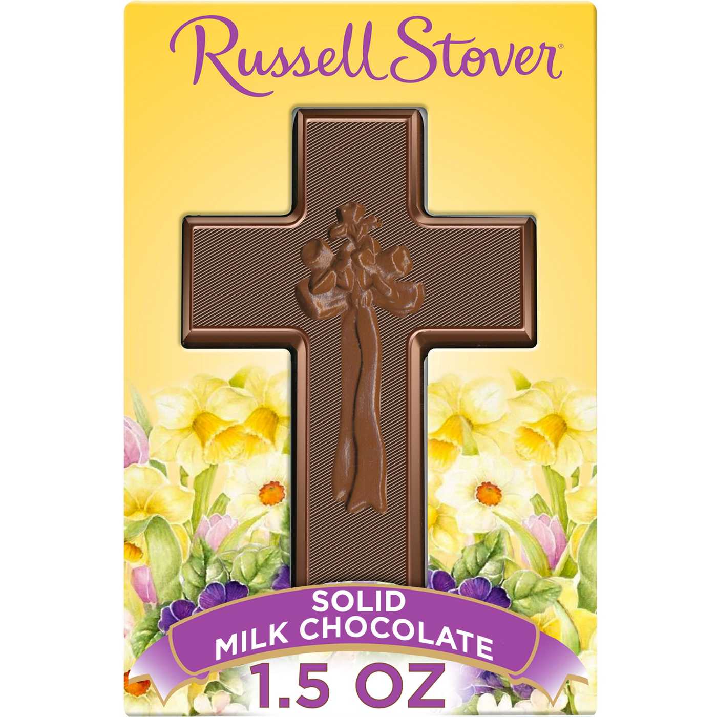 Russell Stover Solid Milk Chocolate Cross Easter Candy - Shop Candy at ...