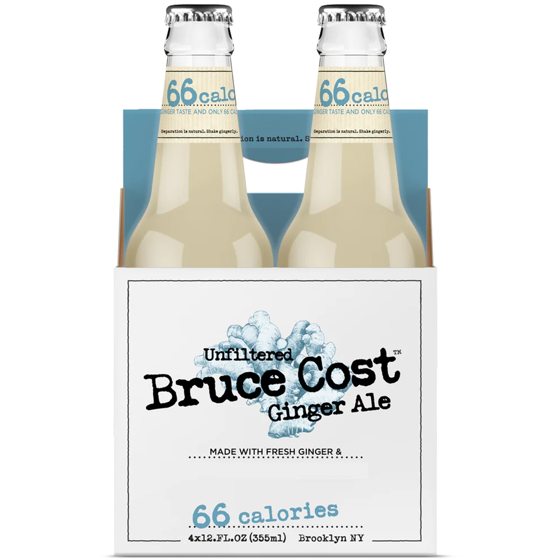 Bruce Cost 66 Calorie Ginger Ale 4 pk Glass Bottles, 12 oz | Central ...