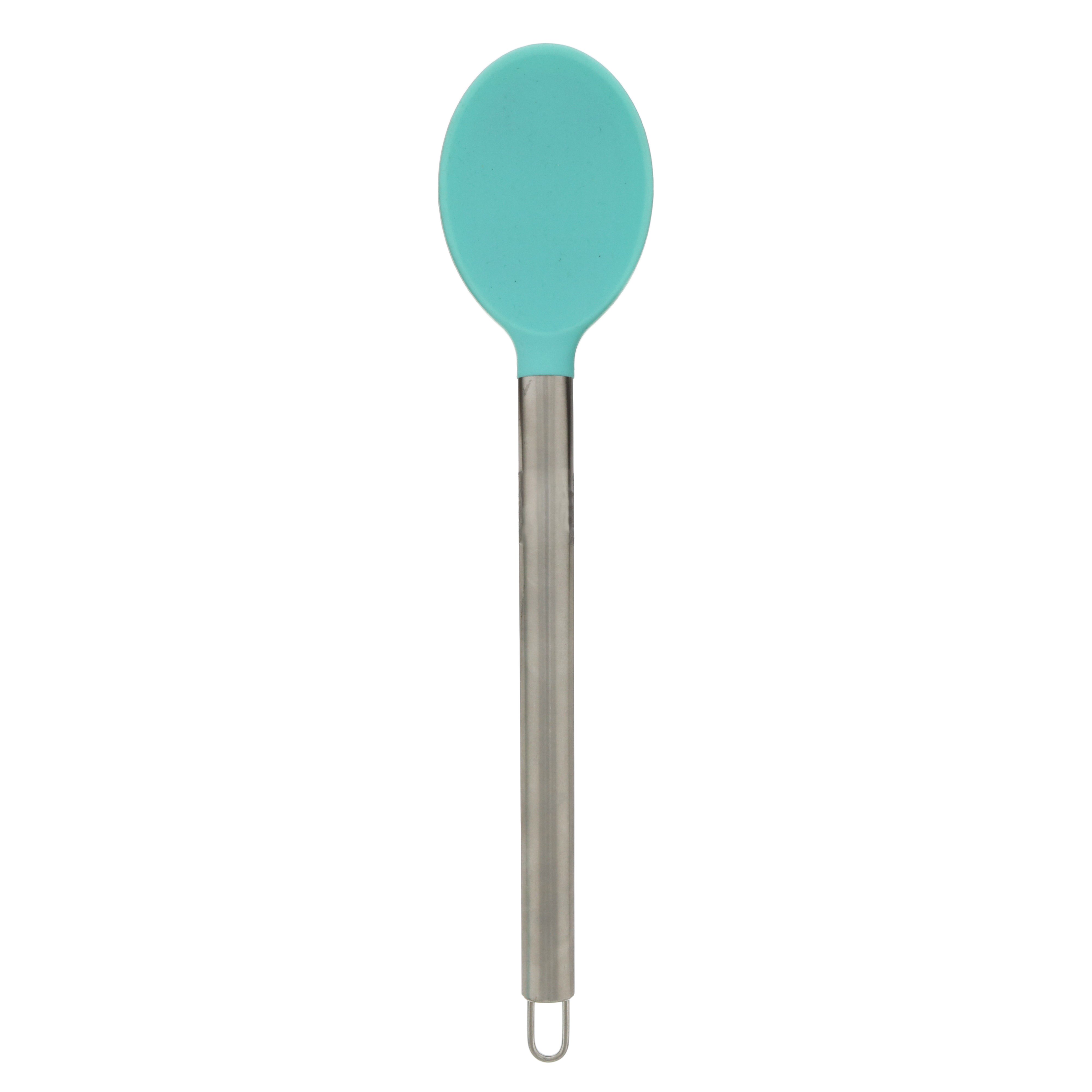 Cocinaware Aqua Silicone Spoon With Stainless Steel Handle - Shop ...