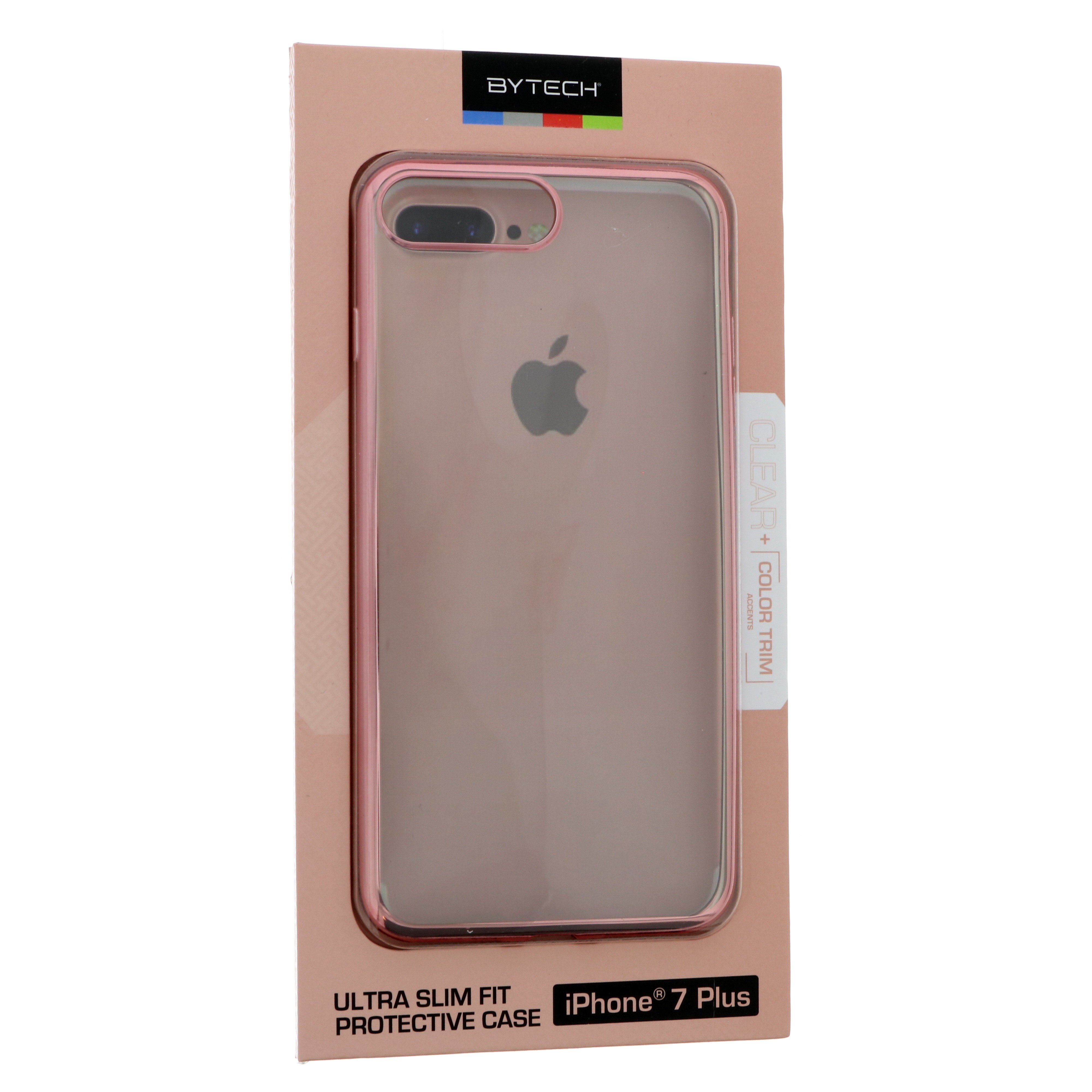 Bytech Clear + Color Trim Rose Gold Ultra Slim Fit Case for iPhone 7 ...
