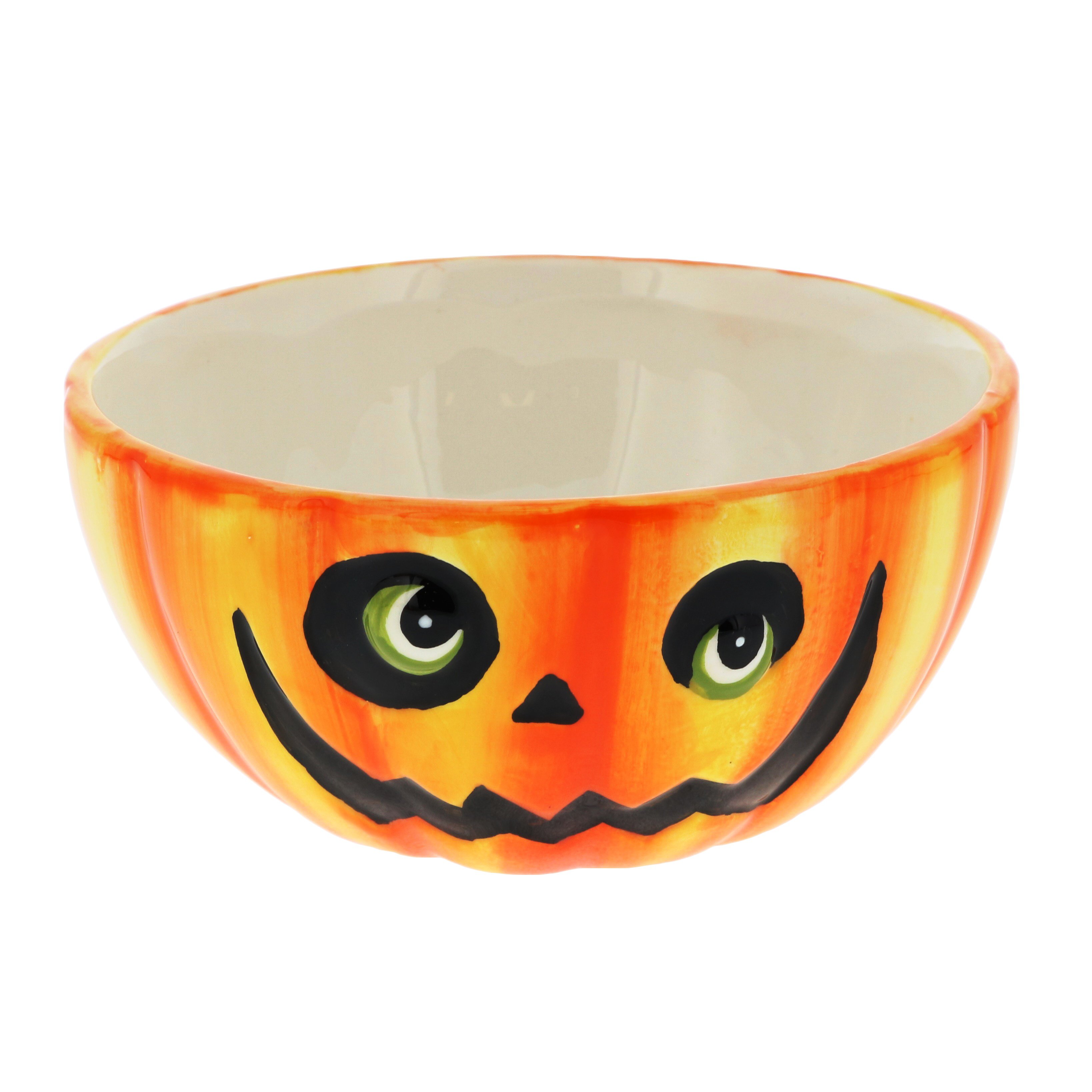 Holiday Market Halloween Pumpkin 6" Ceramic Candy Bowl - Shop Bowls at ...