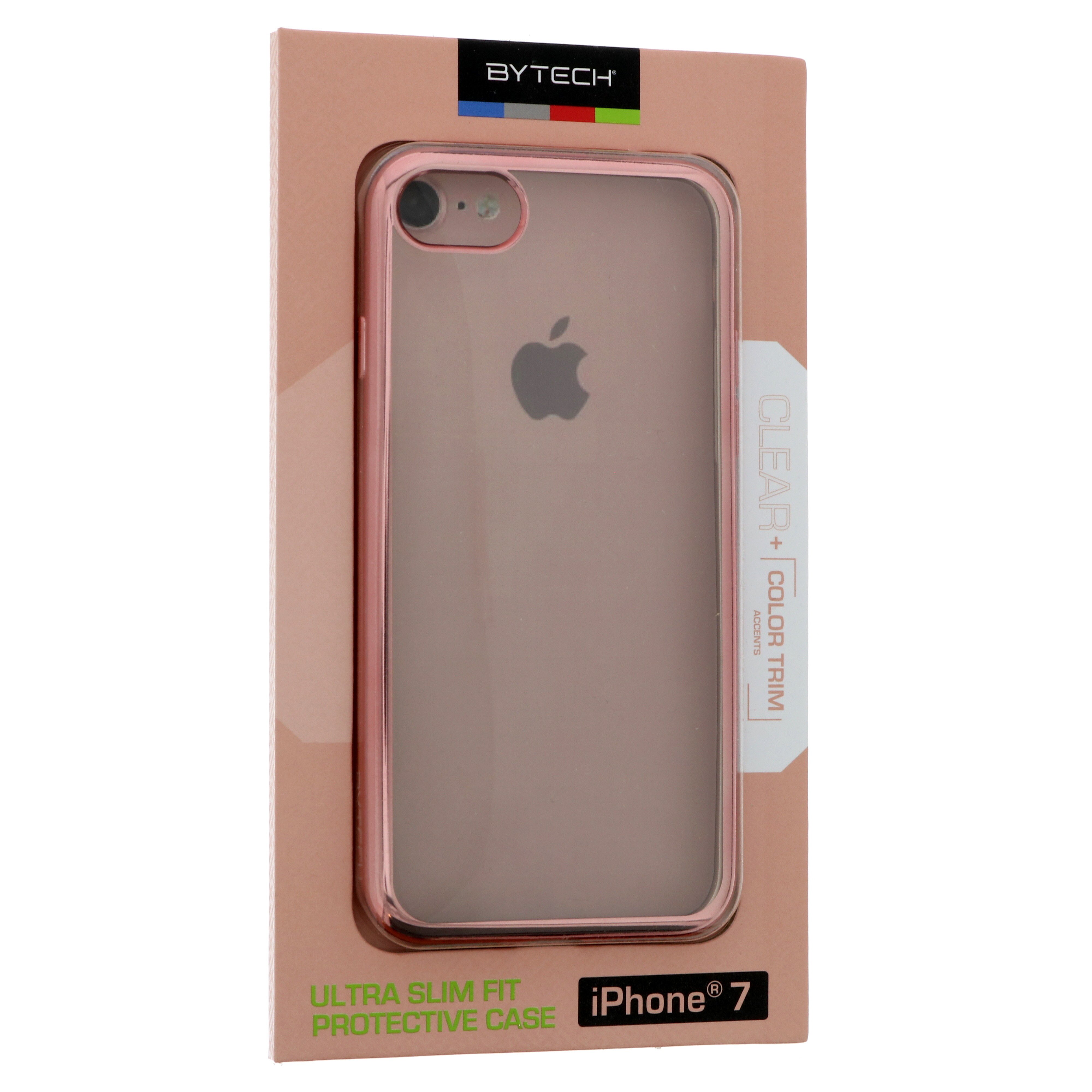 Bytech Clear + Color Trim Rose Gold Ultra Slim Fit Case for iPhone 7 ...