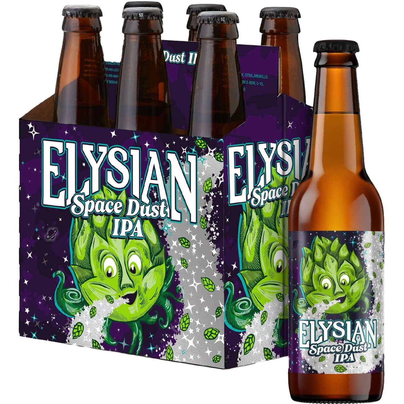Elysian Space Dust IPA Craft Beer 6 pk Bottles - Shop Beer at H-E-B