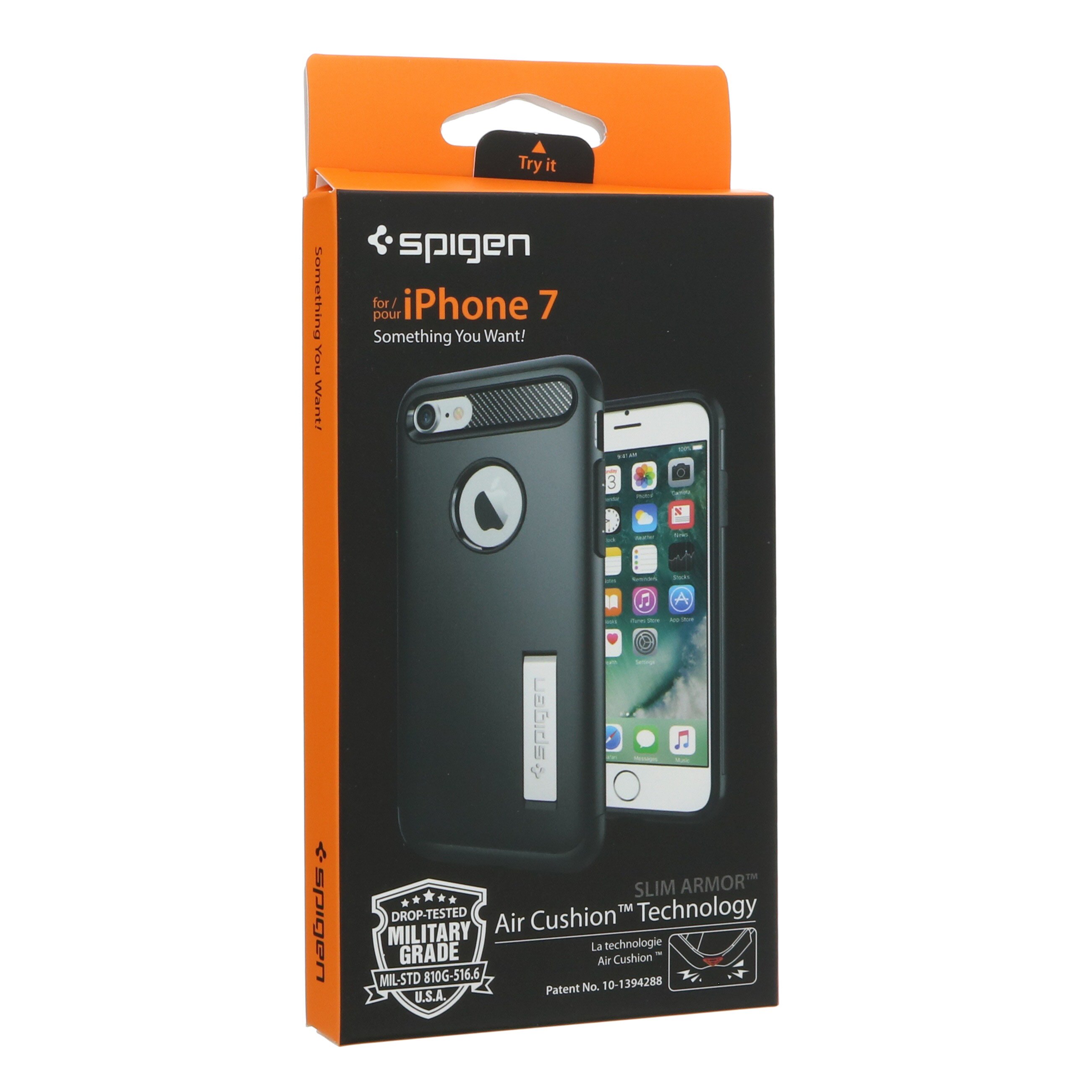 Spigen Slim Armor Case for iPhone 7, Black - Shop Phone cases & stands ...