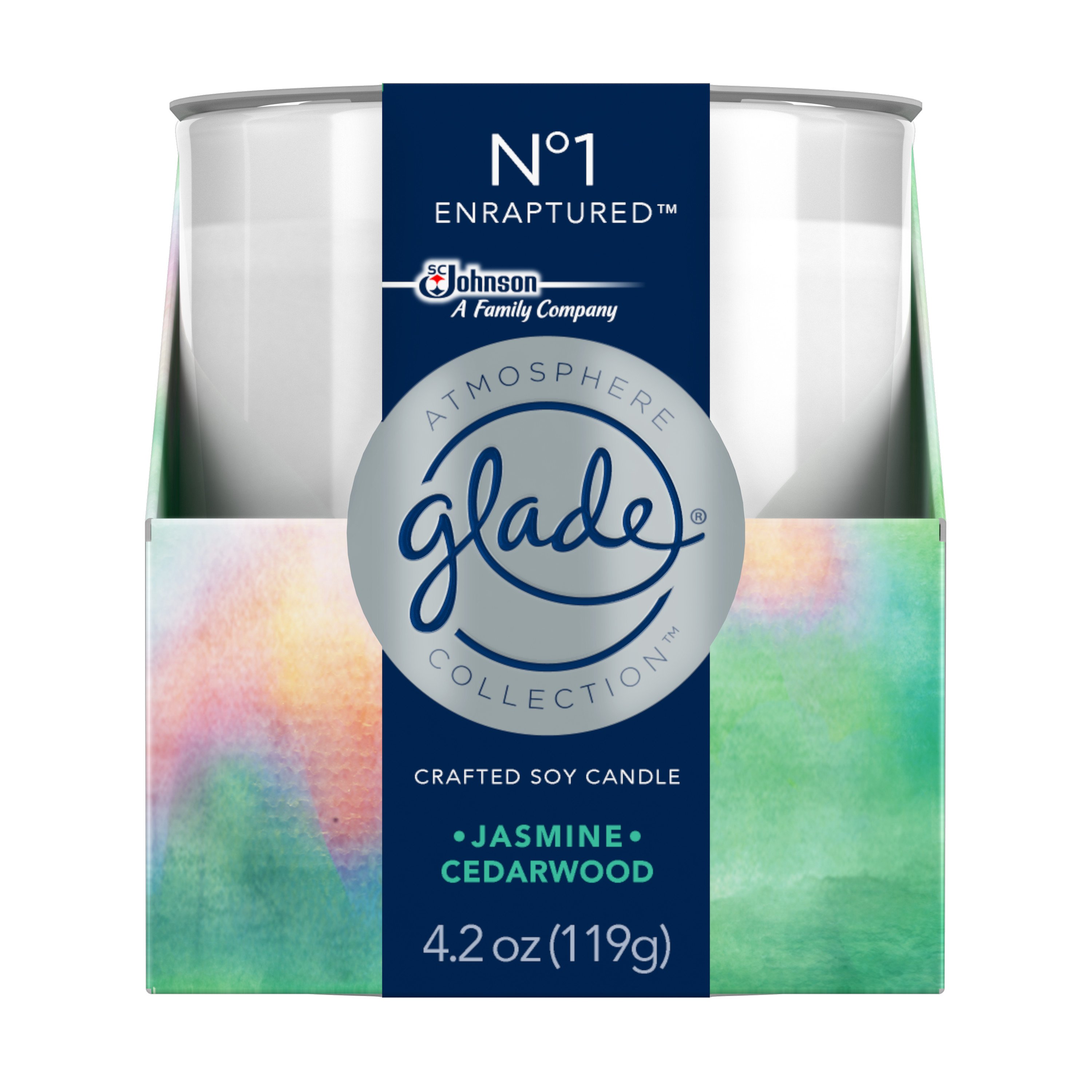 Glade Atmosphere No 1 Enraptured Jasmine Cedarwood Candle - Shop ...