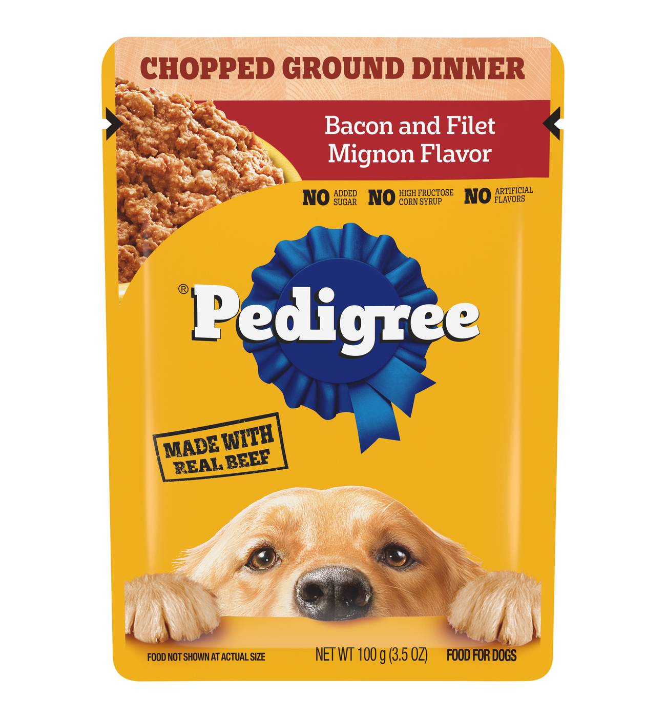 Pedigree Bacon & Filet Mignon Ground Dinner Wet Dog Food - Shop Food at ...