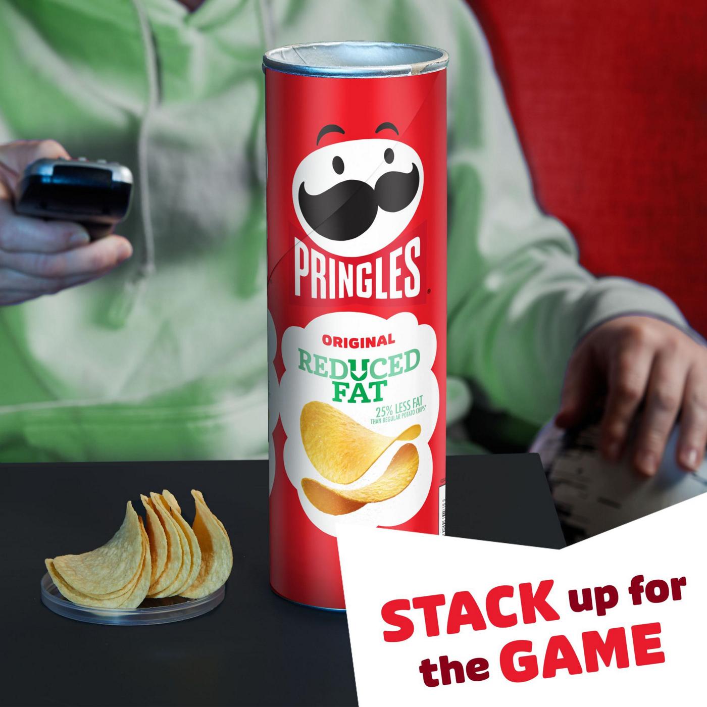 Pringles Reduced Fat Original Potato Crisps Chips - Shop Chips at H-E-B