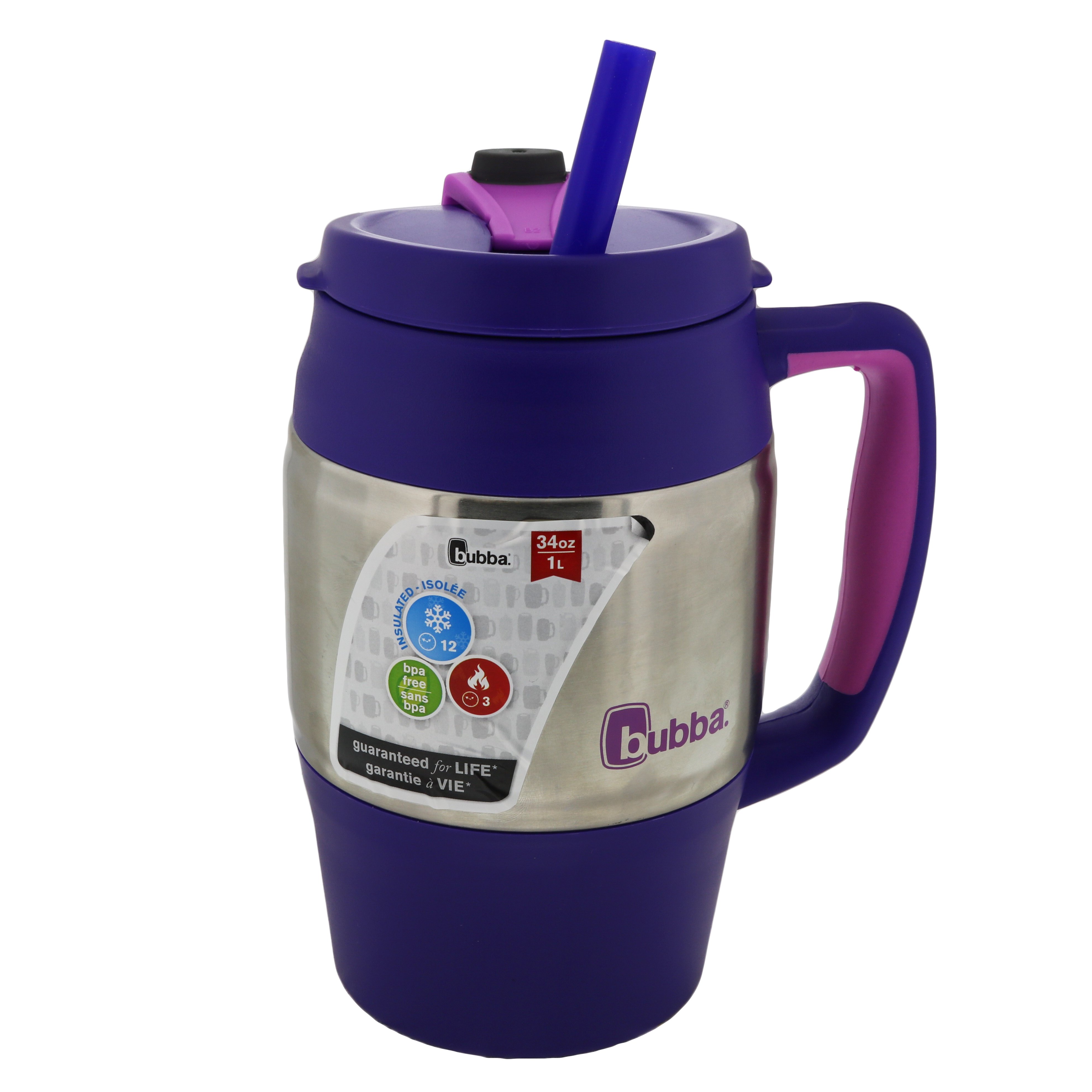 Bubba Jug Purple With Pink Accent 34 Ounce - Shop Travel & To-Go at H-E-B