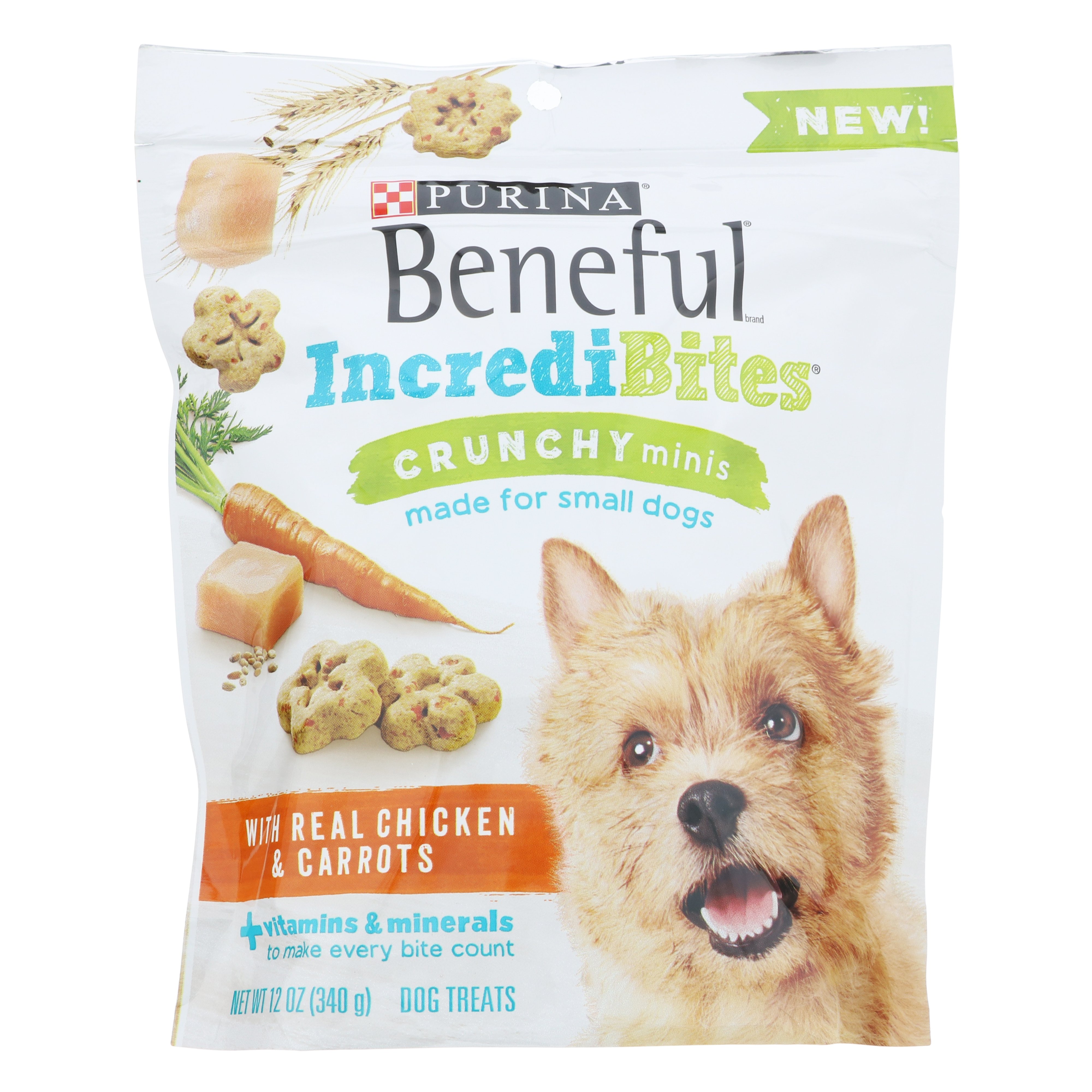 Purina Beneful IncrediBites Crunchy Minis Real Chicken & Carrots - Shop ...