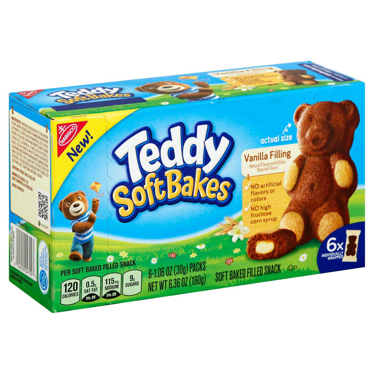 Teddy Grahams Soft Bakes Filled Snacks - Vanilla - Shop Cookies at H-E-B