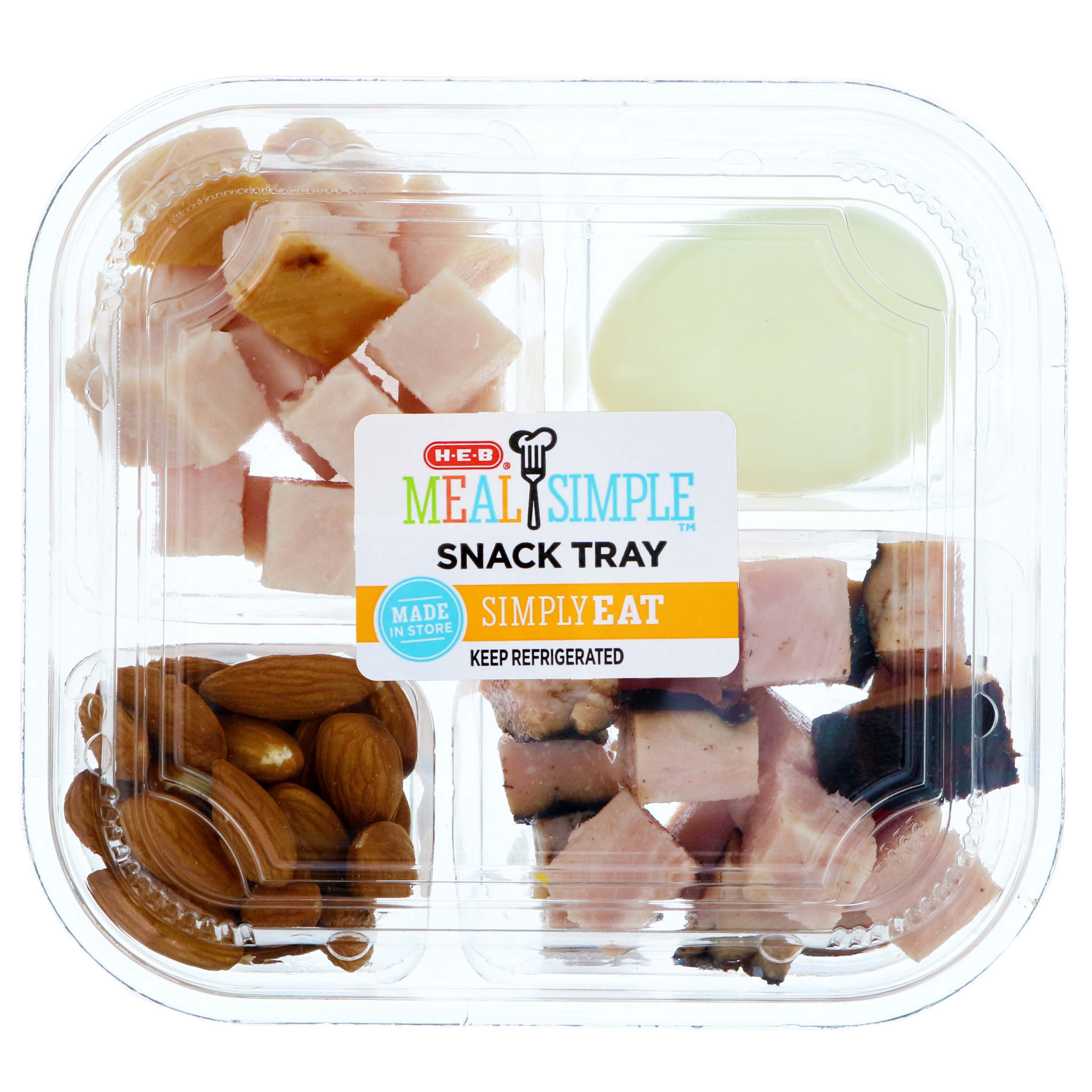 H-E-B Meal Simple Small Protein Power Pack Snack Tray - Shop Ready ...